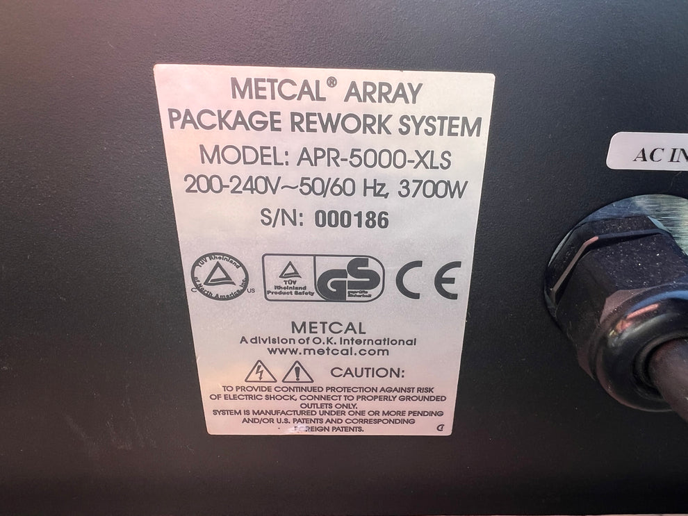 Metcal APR-5000-XLS Advanced Package Rework System W/ PC and Software ...