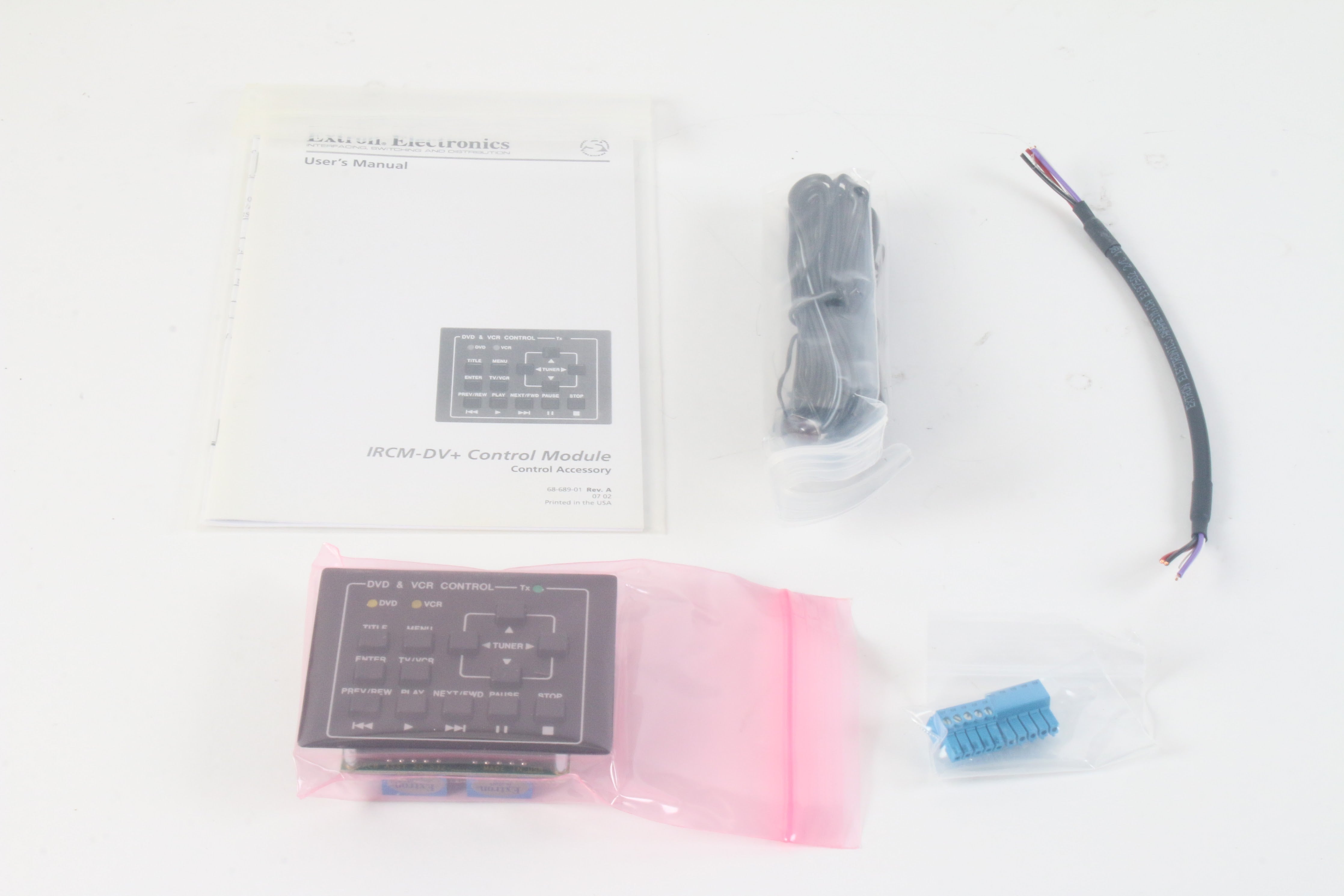 Extron 70-220-02 IRCM DV+ Black DVD & VCR IR Control Panel - New – NTC Tech