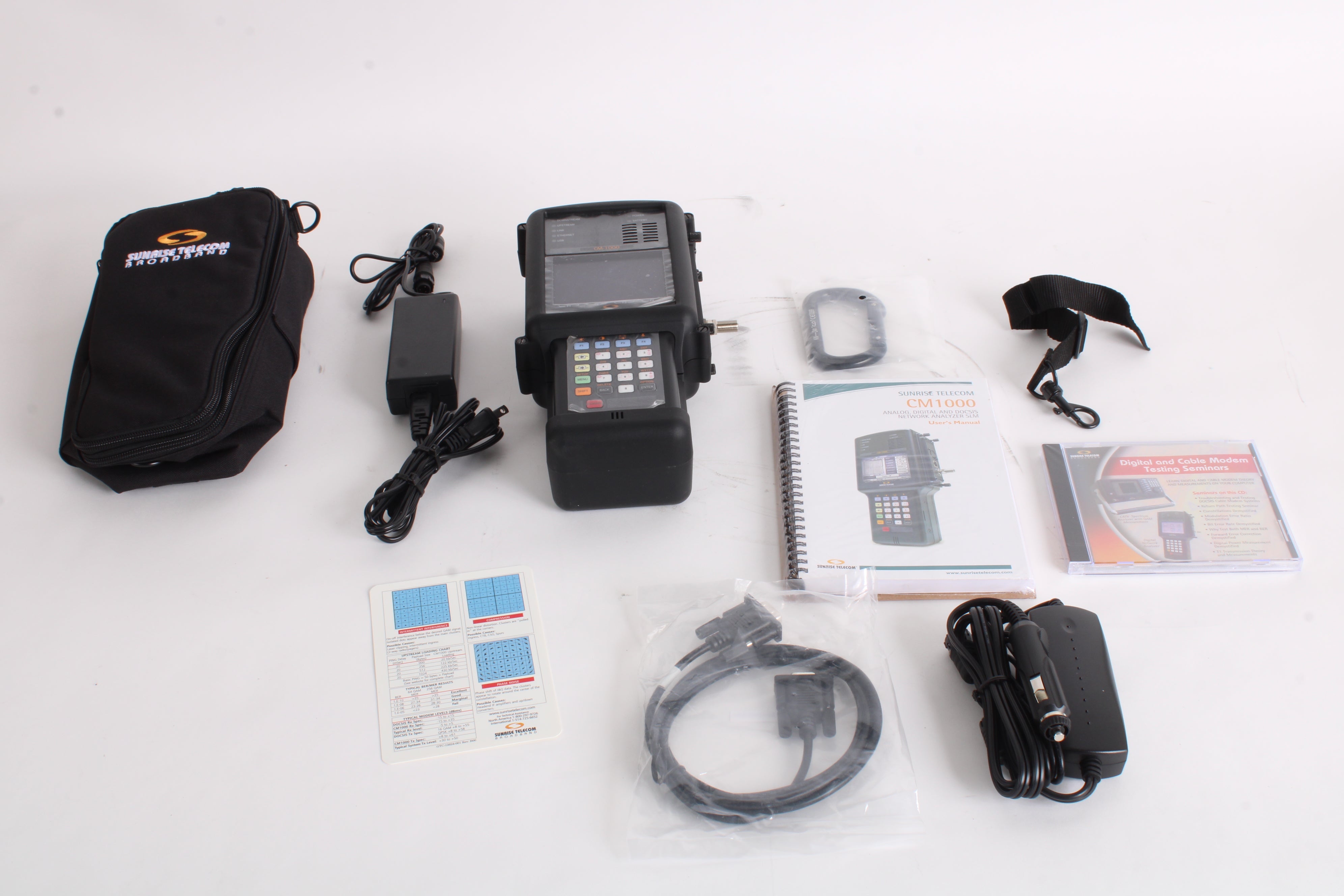 SunRise Telecom CM-1000 Cable Modem Network Analyzer With Accessories ...