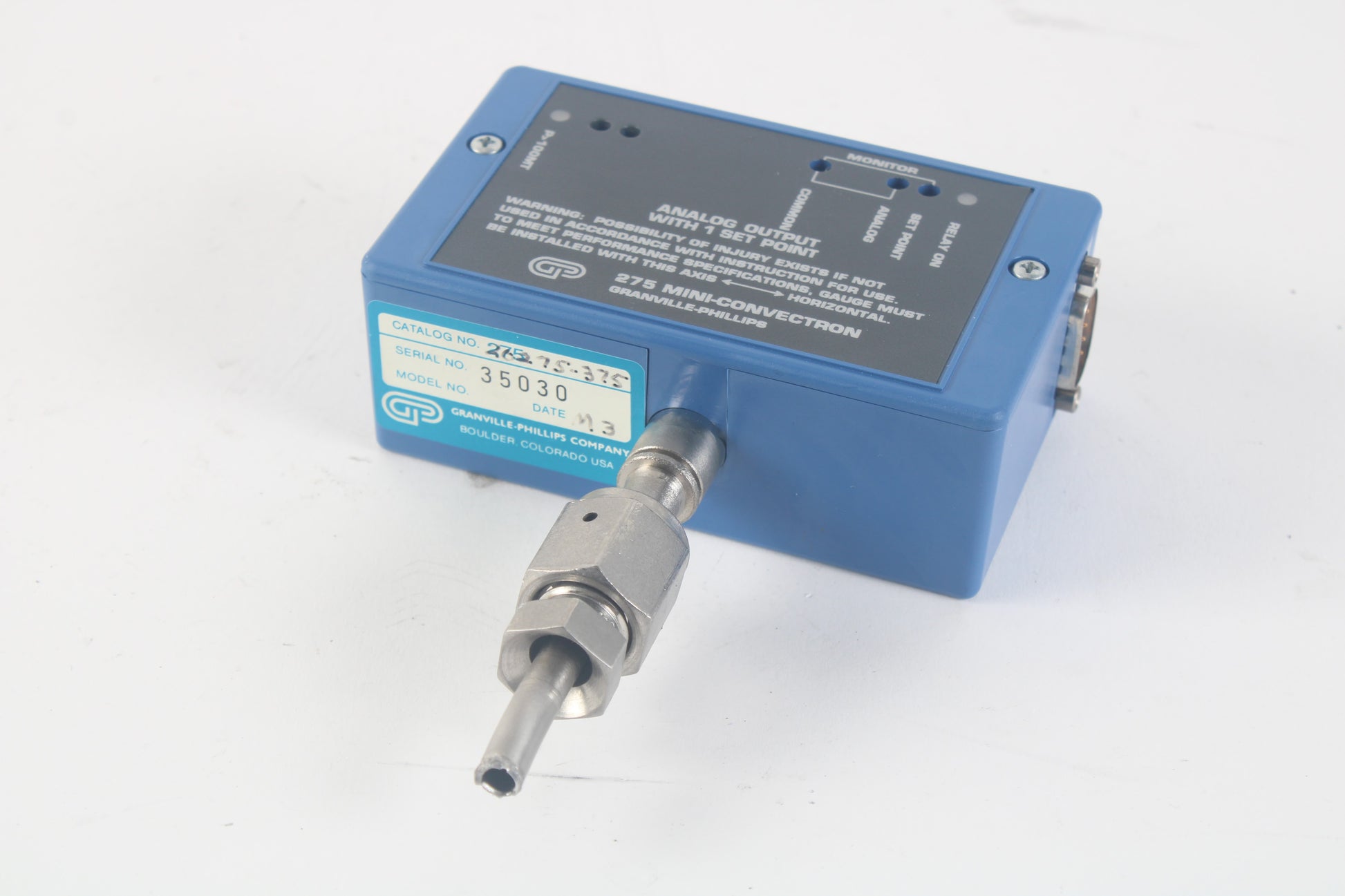 Granville Philips 20275-375 275 Mini Convectron Analog Output with 1 S ...