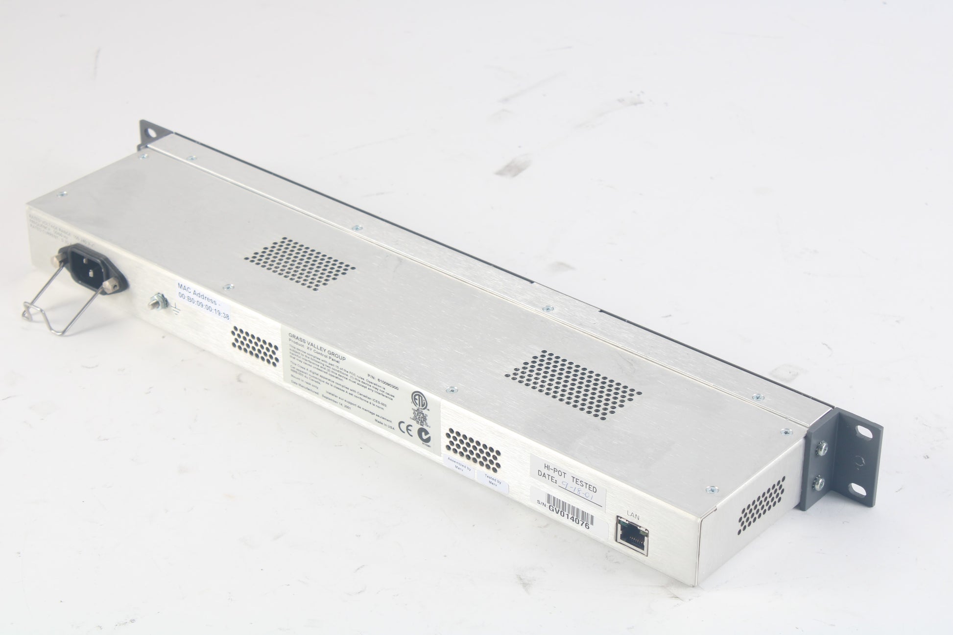 Grass Valley ENC-XY Control Panel 610090300 – NTC Tech