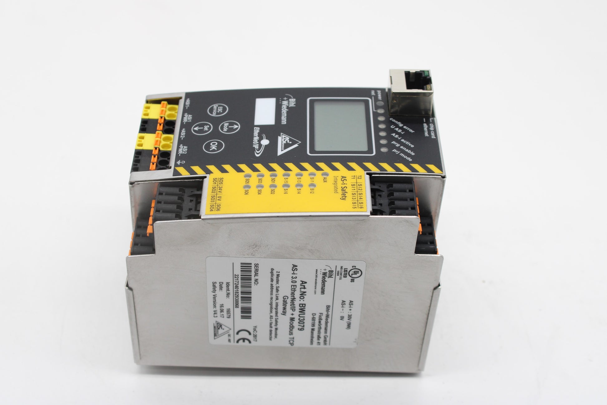 Bihl+Wiedemann BWU3079 AS-i 3.0 EtherNet/IP + Modbus TCP Gateway – NTC Tech