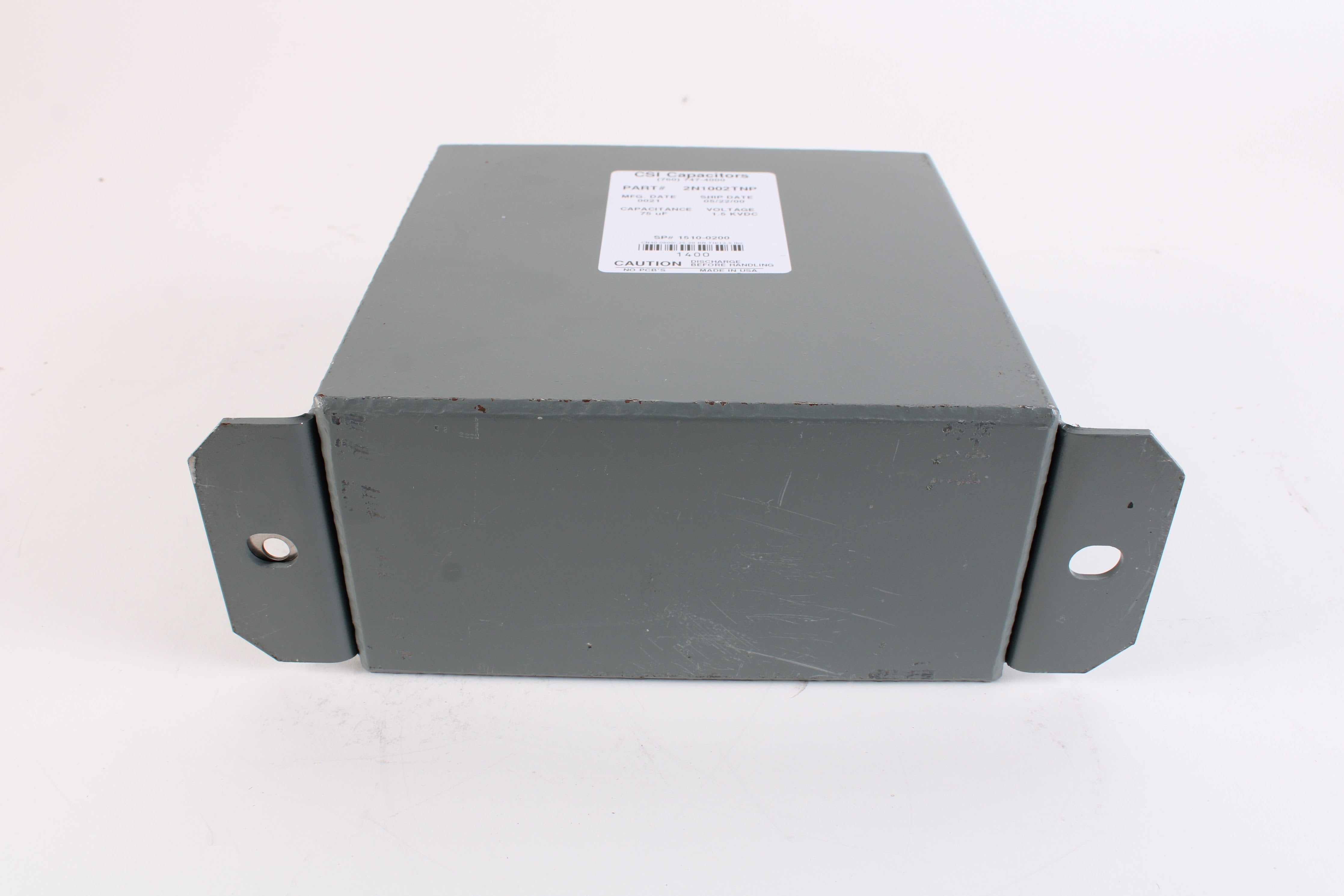 CSI 2N1002TNP 75uf 1.5 KVDC High Voltage Capacitor – NTC Tech