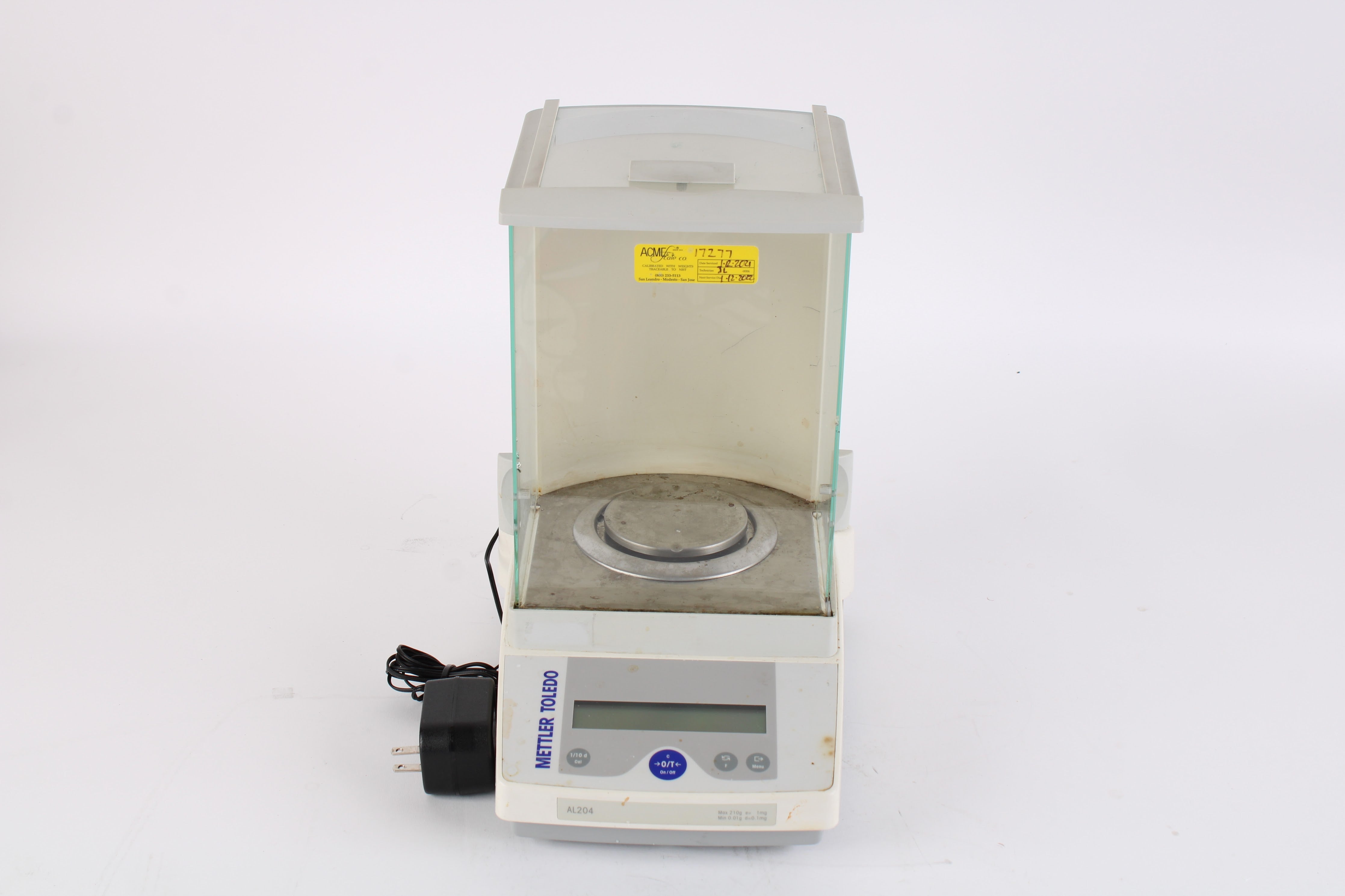 Mettler Toledo AL204 Laboratory Analytical Balance W/ Power Supply - F ...