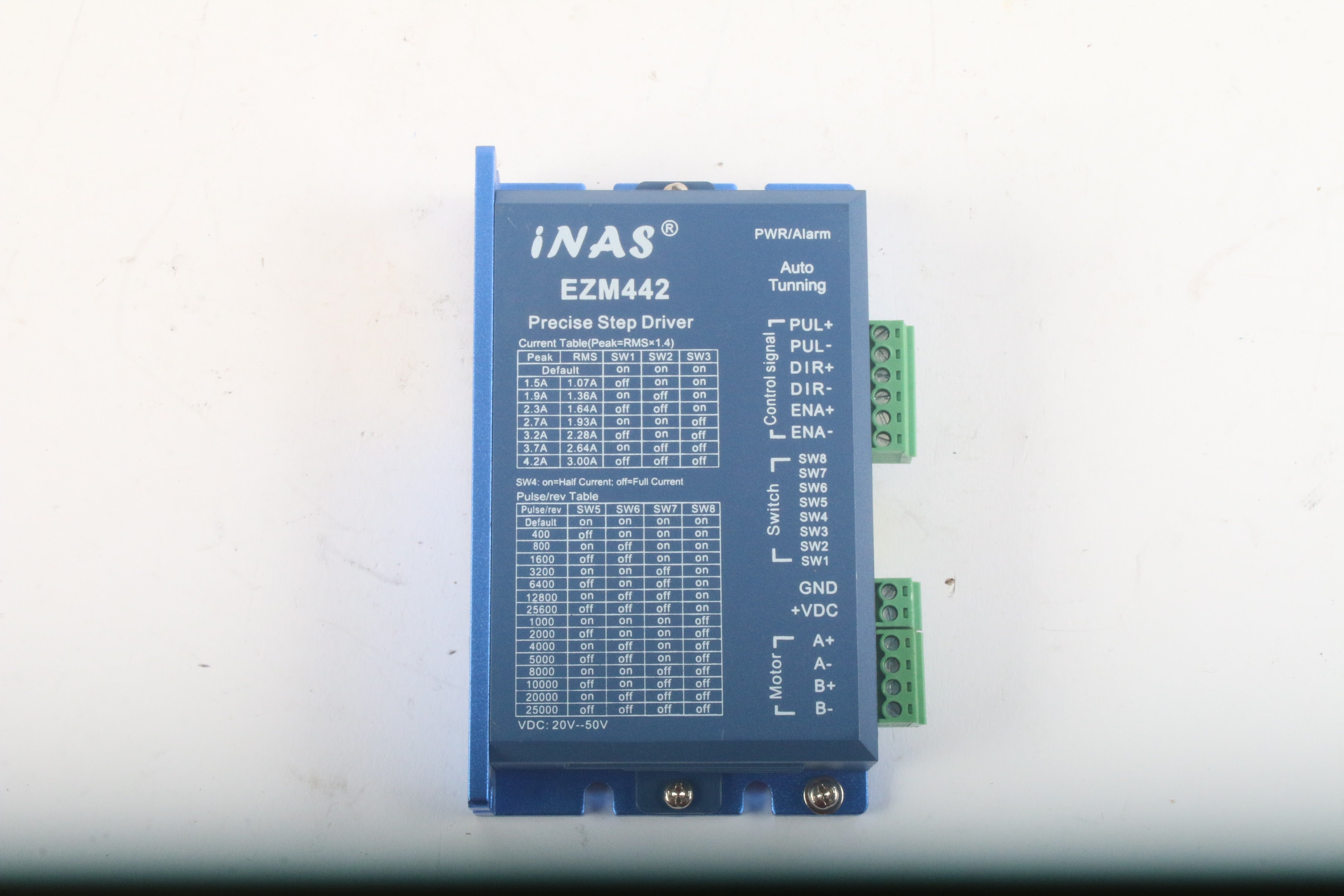 iNas EZM442 Precise Step Driver / 2 Phase Hybrid Stepper Motor Driver ...