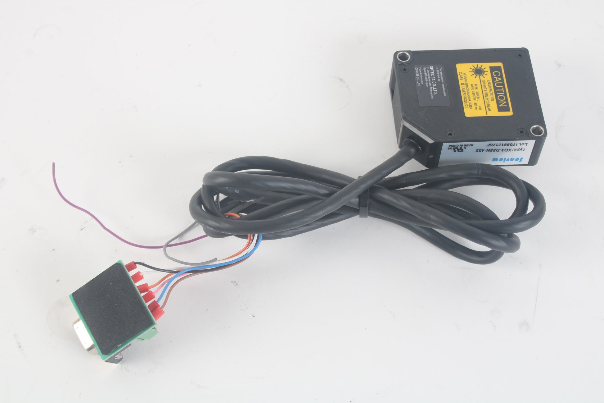 Optex XD3-D33N-422 Semiconductor Laser Measurement Sensor – NTC Tech