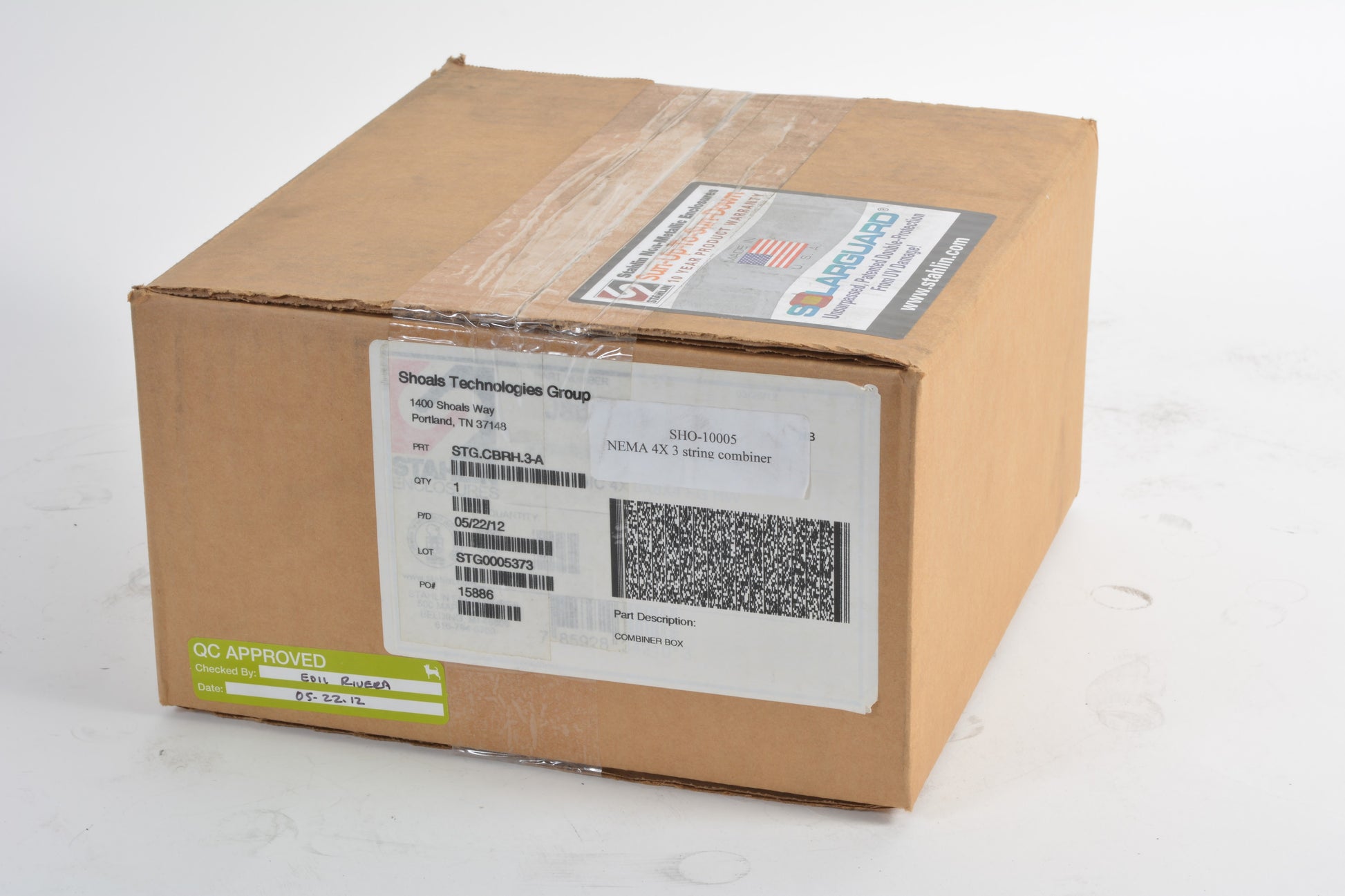 New Shoals High-Current Combiner STG.CBRH.3-a NEMA 4X 3 String Combine ...