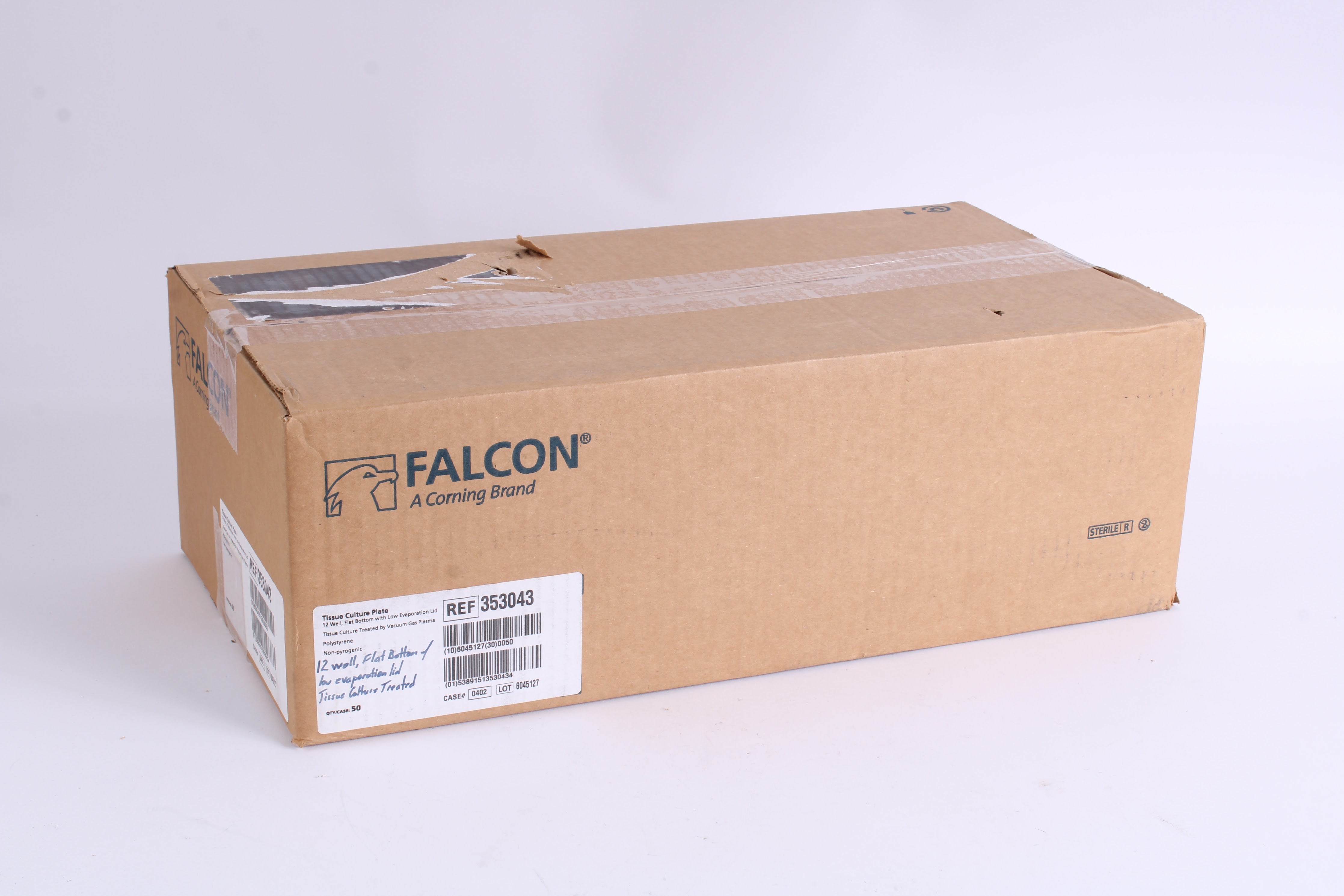 Corning Falcon 353043 12-Well Flat Bottom W/ Lid Tissue Culture Plate – NTC Tech