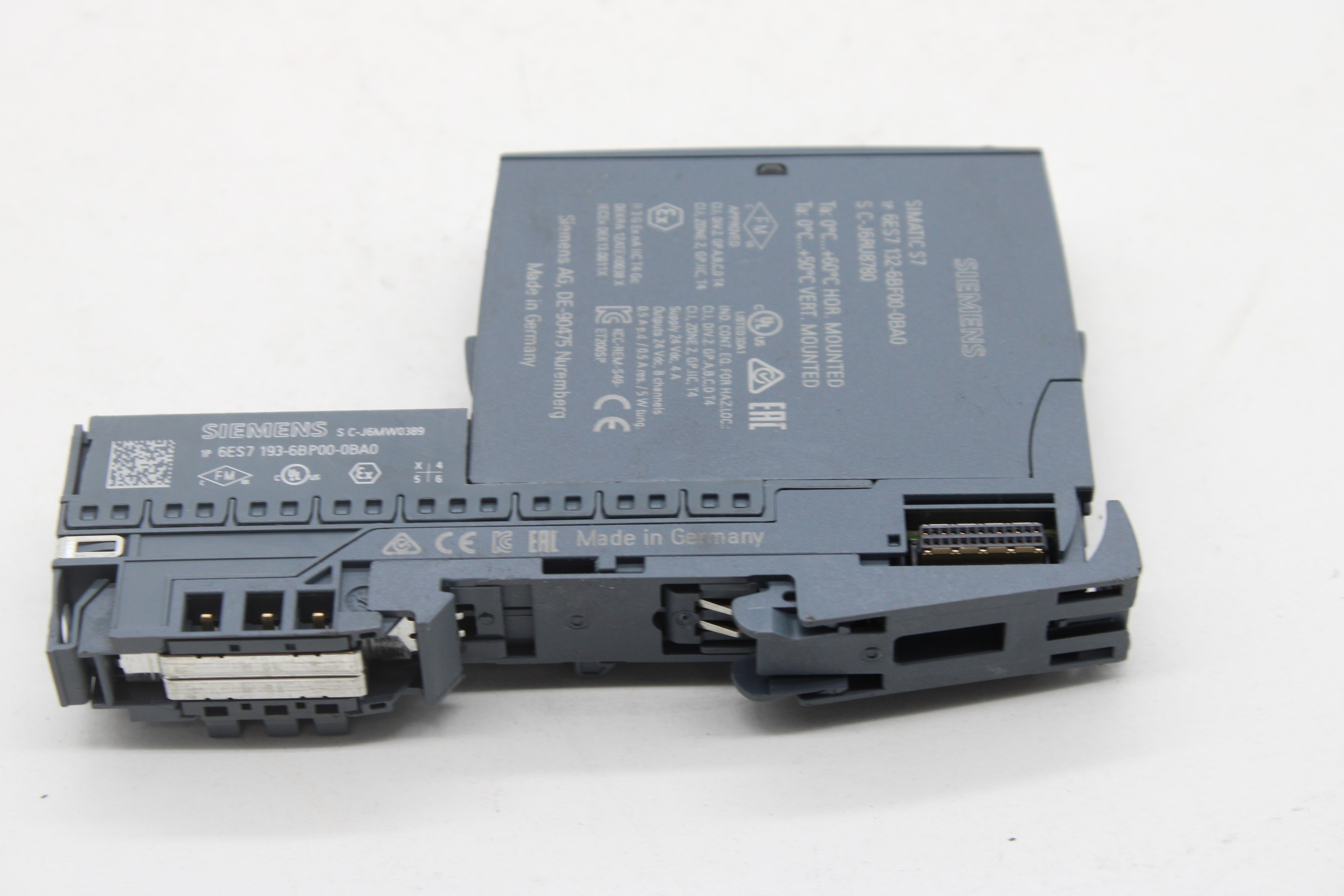Siemens 6ES7132-6BF00-0BA0 ET200 PLC Digital Output Module + 6ES7 193 ...