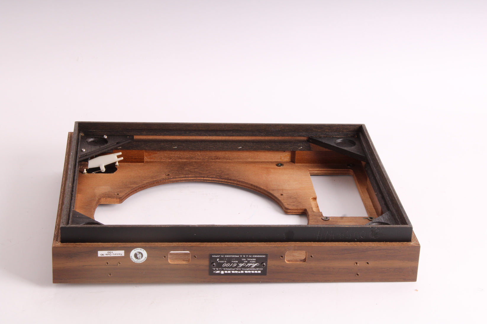 Marantz 6100 Stereo Turntable Parting Out Plinth Walnut Vinyl Veneer ...