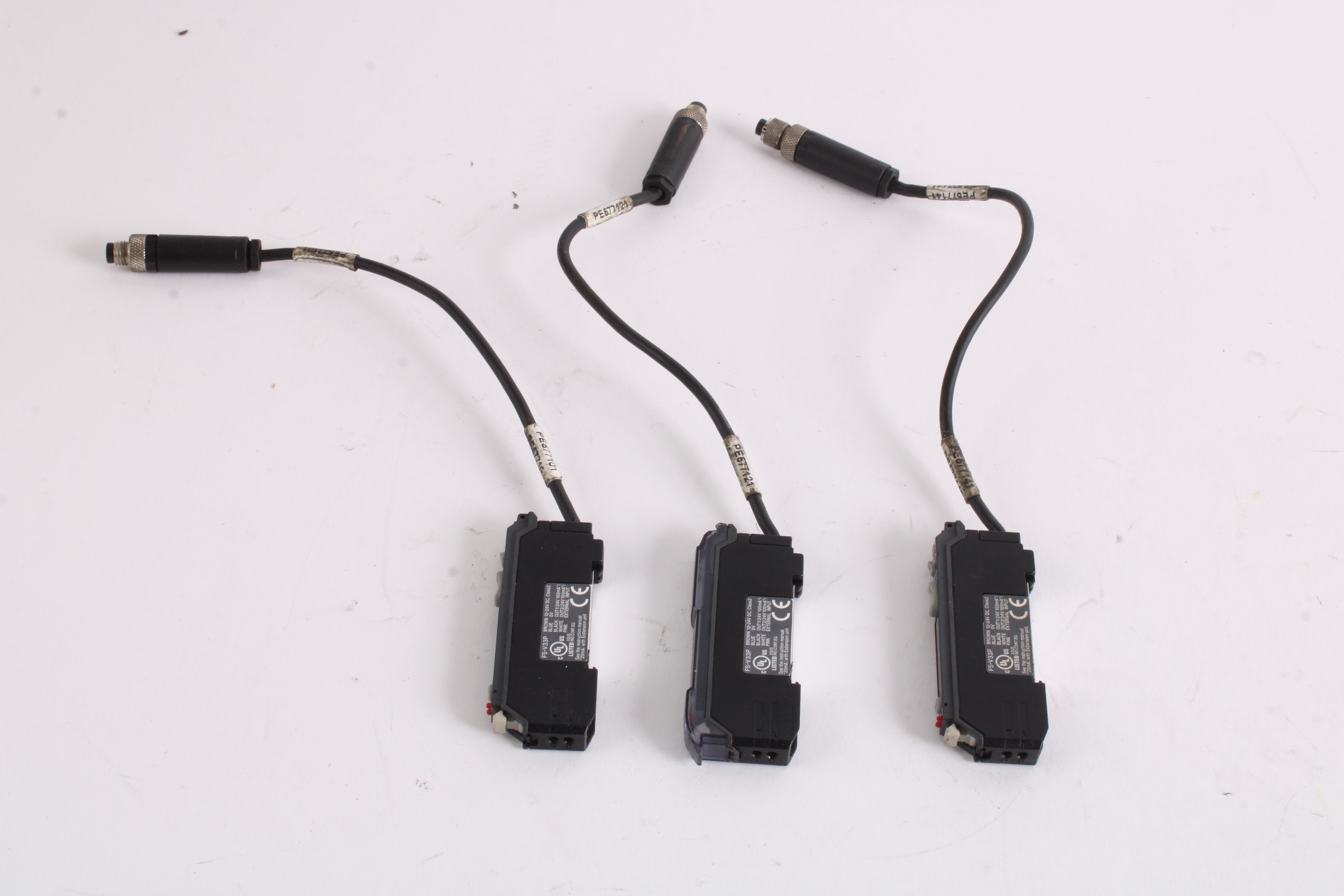 Keyence FS-V33P Fiber Amplifier Cable Set of 3 – NTC Tech