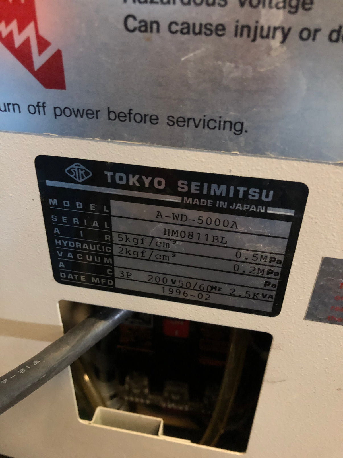 Kulicke & Soffa 7500 / Tokyo Seimitsu A-WD-5000A Wafer Dicing Saw - AS ...