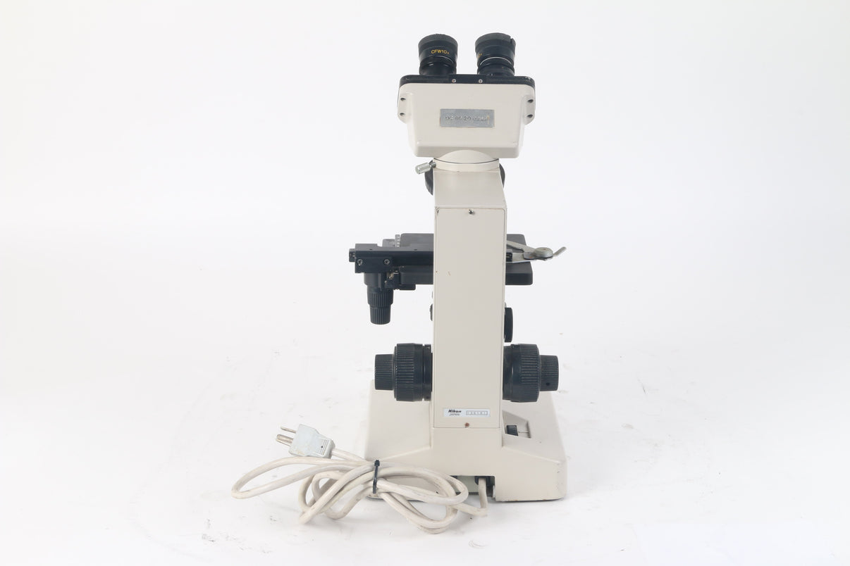 Nikon Laboratory Microscope With Abbe 1.25 Condenser & 2X CFW10X E ...