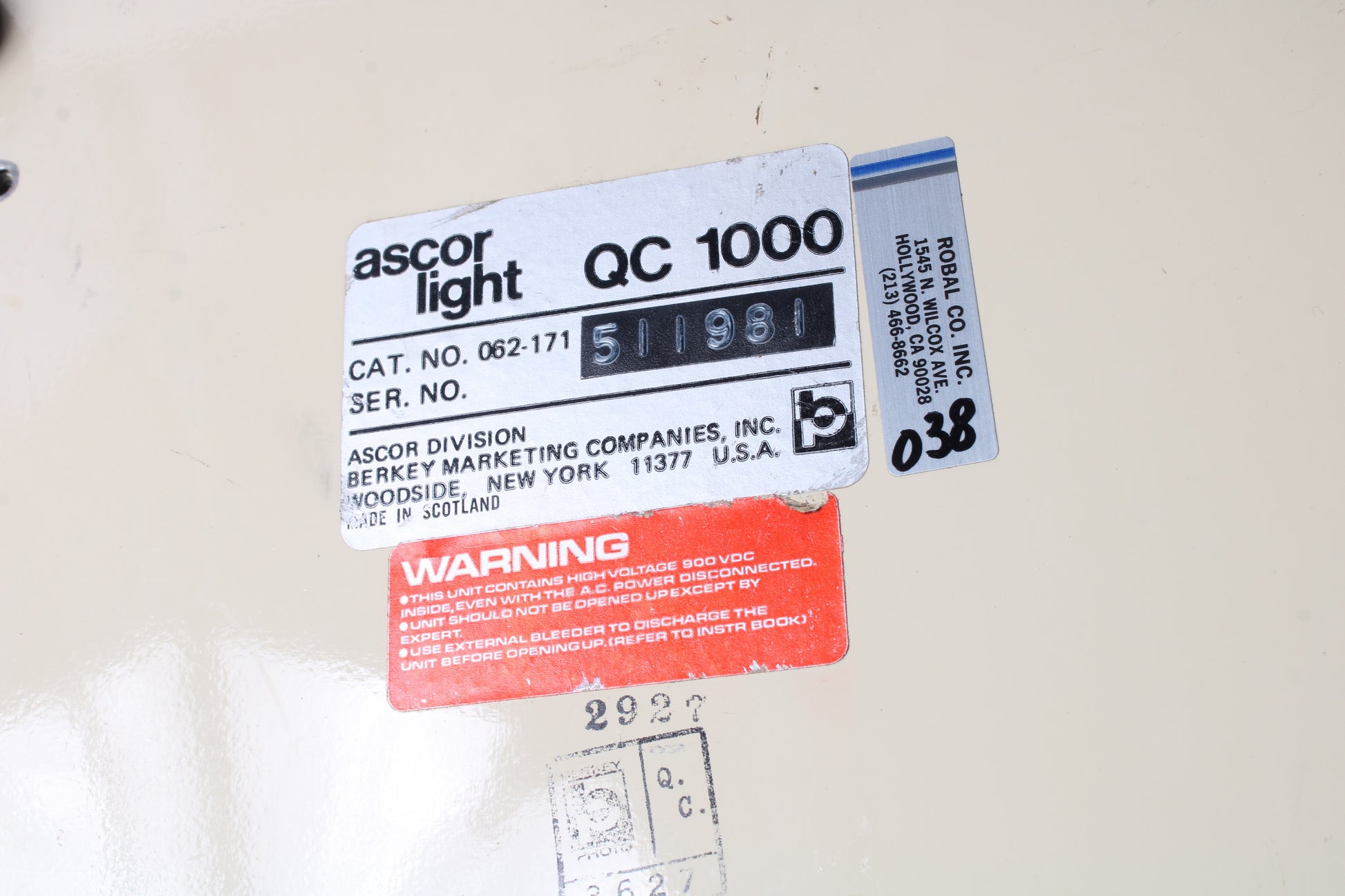 Ascor Light QC 1000 Studio Flash Power Pack - Fair Condition – NTC Tech