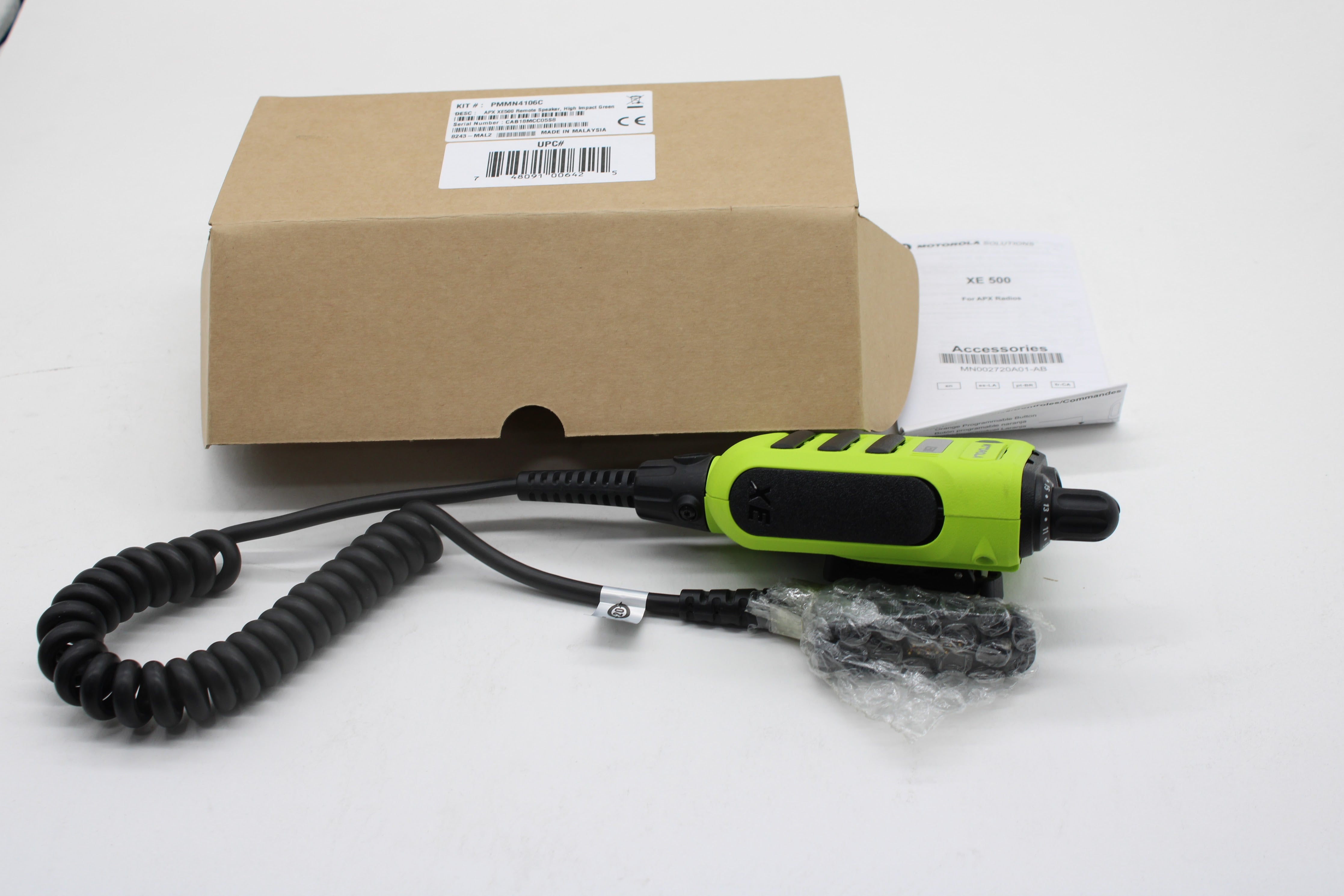Motorola XE500 Remote Speaker (High Impact Green) PMMN4106C - NEW – NTC ...