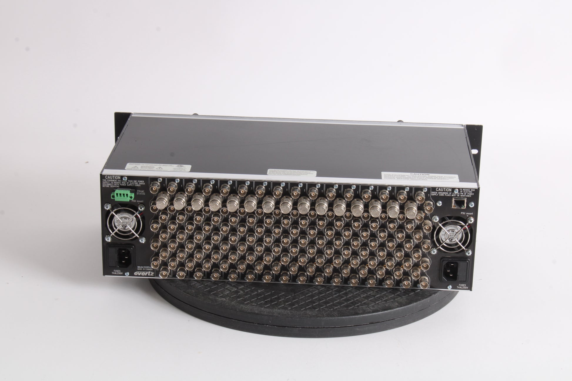 Evertz 500FR-L-D Exponent High Density Distribution Frame W/ 16x 500DA ...