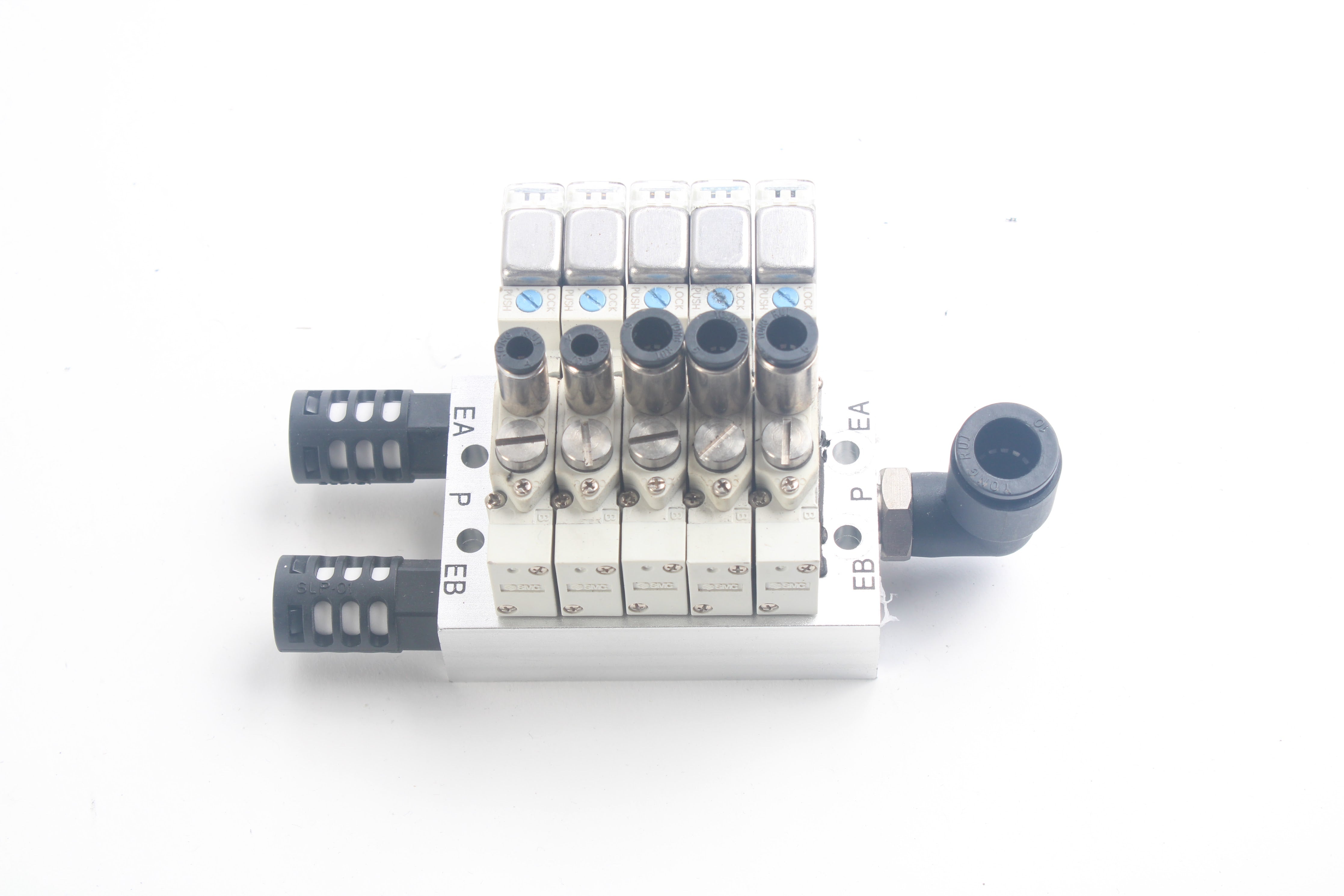 SMC SY3120-5LZD-M5 5x Solenoid Air Valve W/ Manifold – NTC Tech