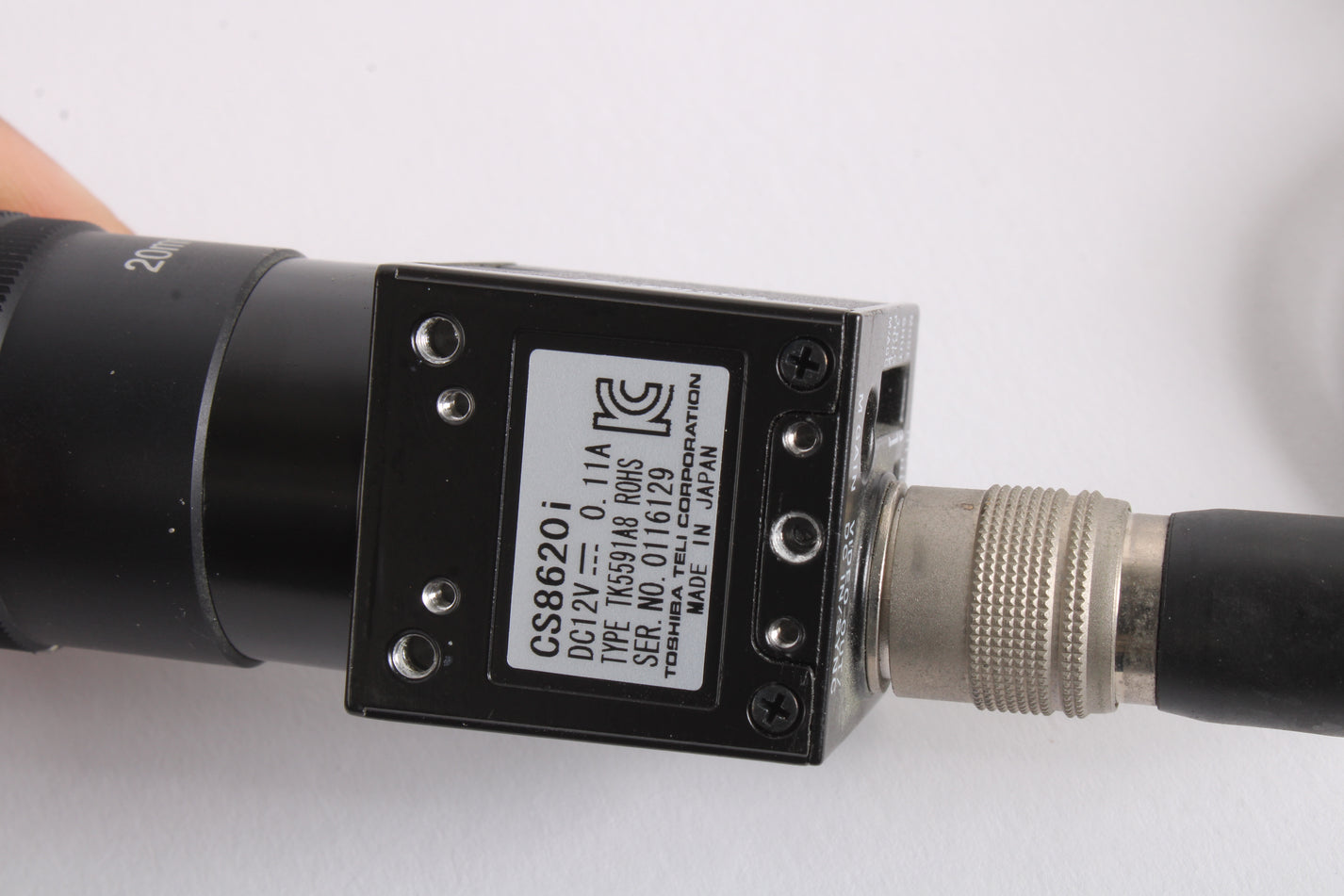 Toshiba Teli CS8620i CCD Monochrome Camera W/ Fujinon HF35HA-1B Lens a ...