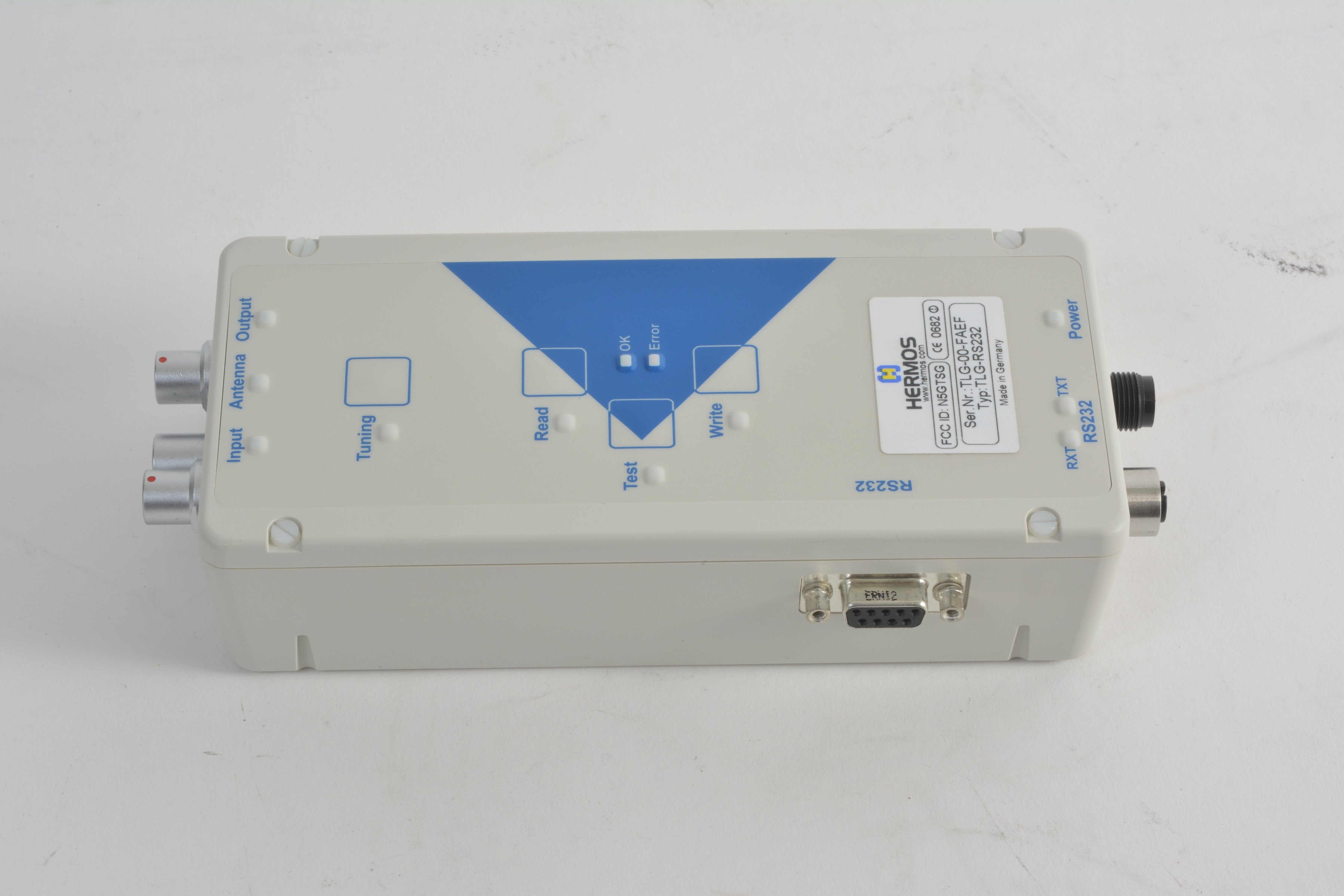 Hermos TLG-RS232 Transponder Reader RFID No Antenna, Unit Only – NTC Tech