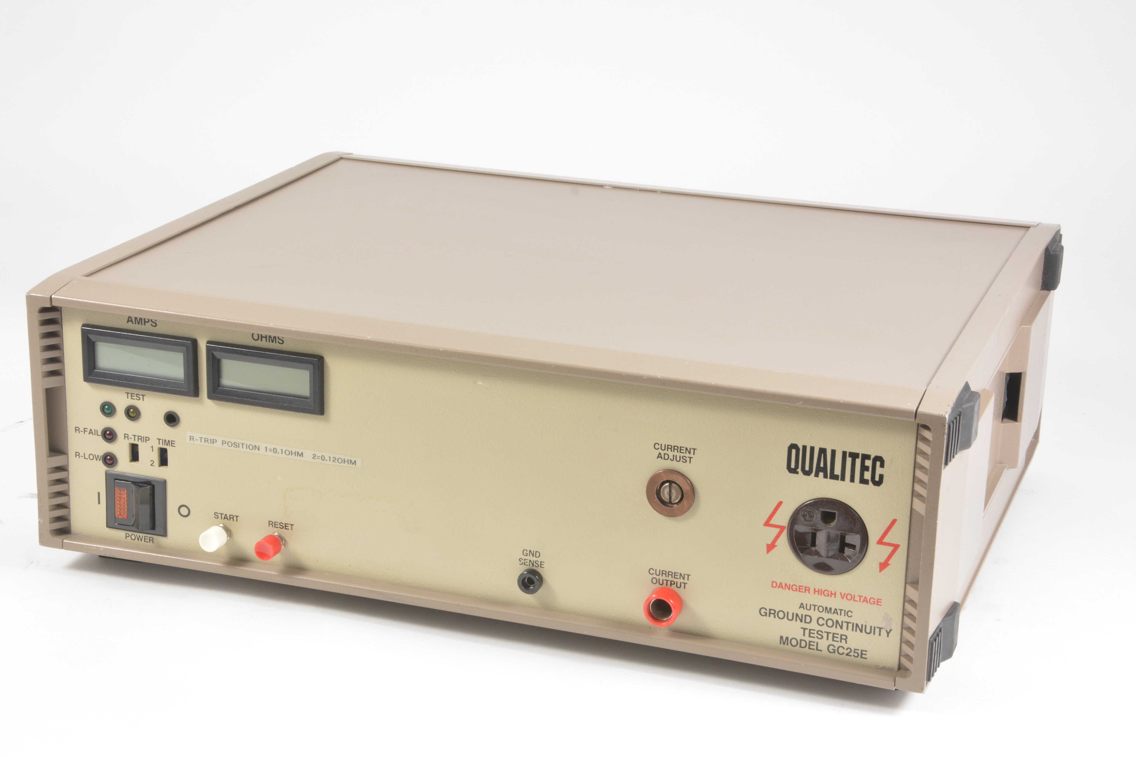 Qualitec Model GC25E Automatic Ground Continuity Tester – NTC Tech