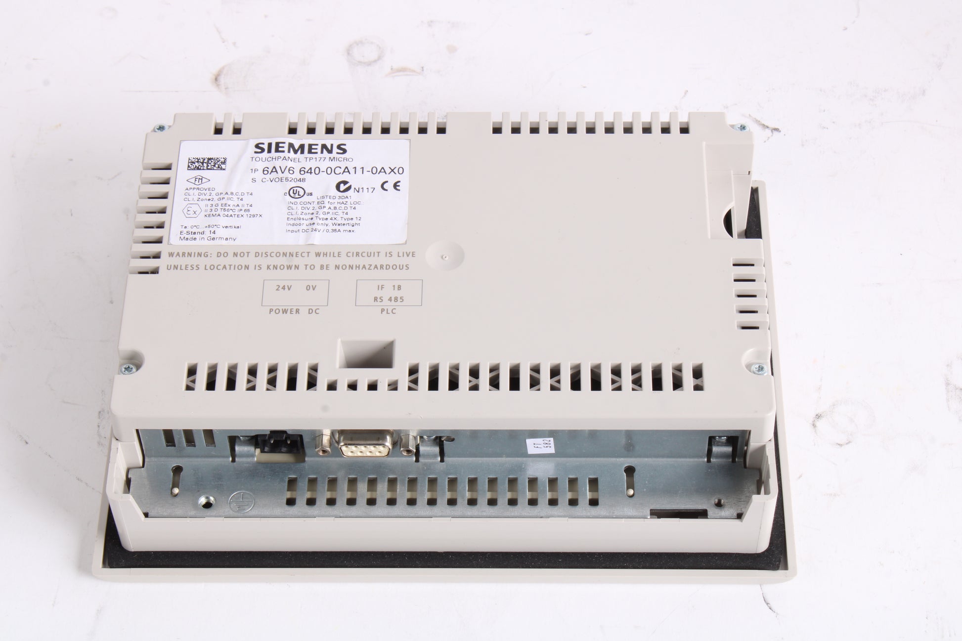 Siemens 6AV6 640-0CA11-0AX0 Simatic S7-200 5,7" Touchpanel TP177 Micro ...