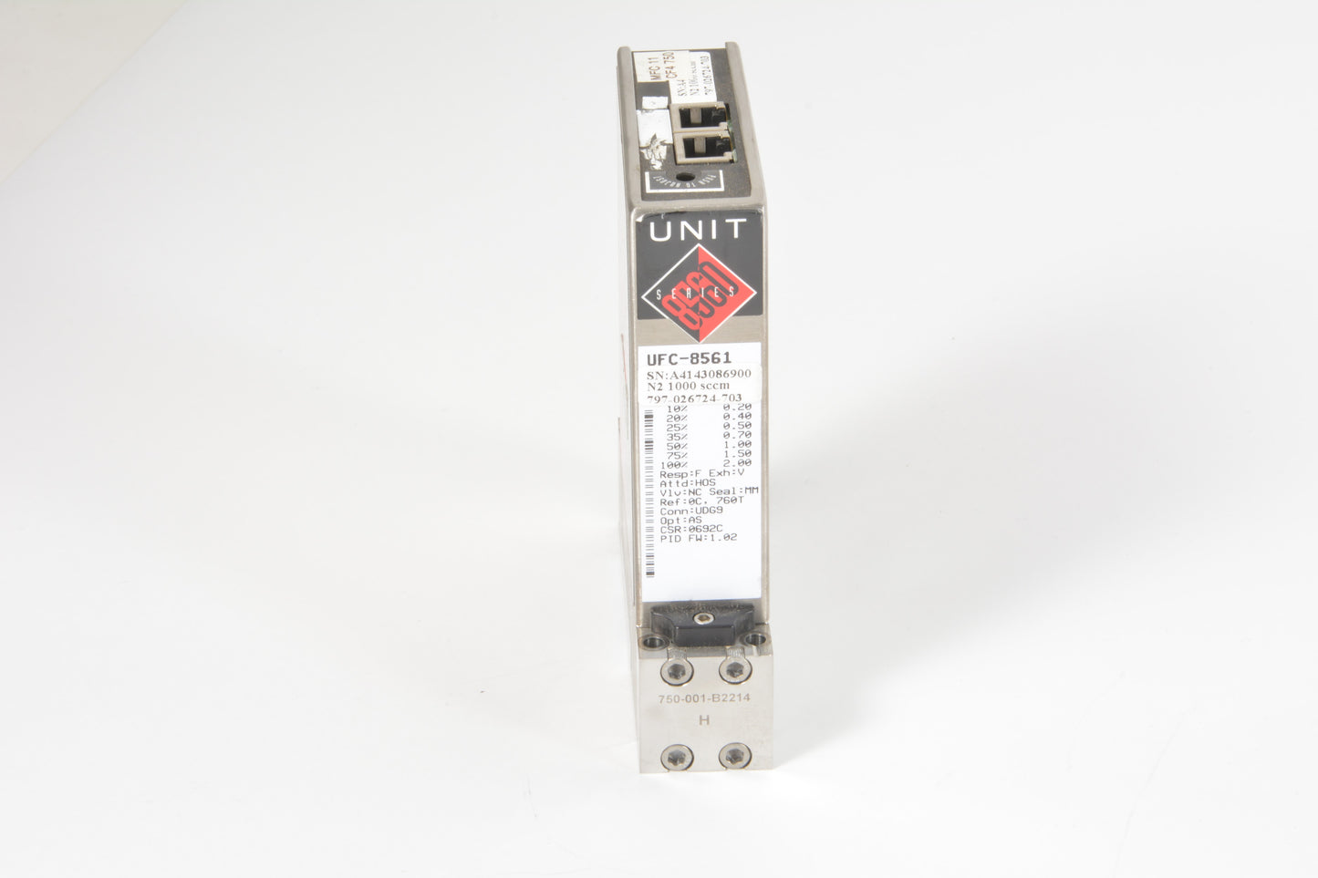 Celerity Unit MultiFlo N2 1000sccm Digital Mass Flow Controller – NTC Tech