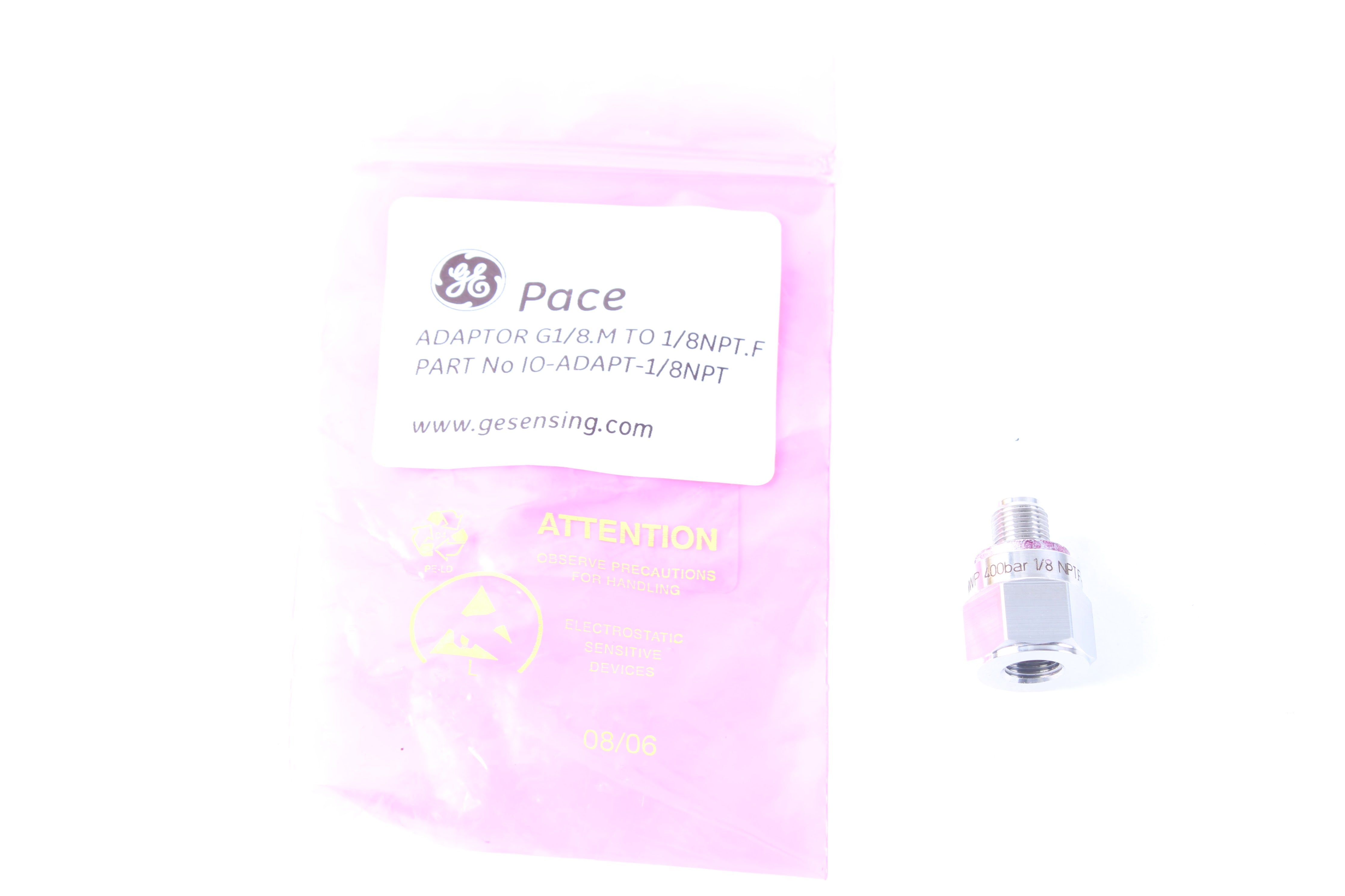 GE Pace IO-ADAPT-1/8NPT G1/8 Male to 1/8" NPT Female Adaptor - NEW ...