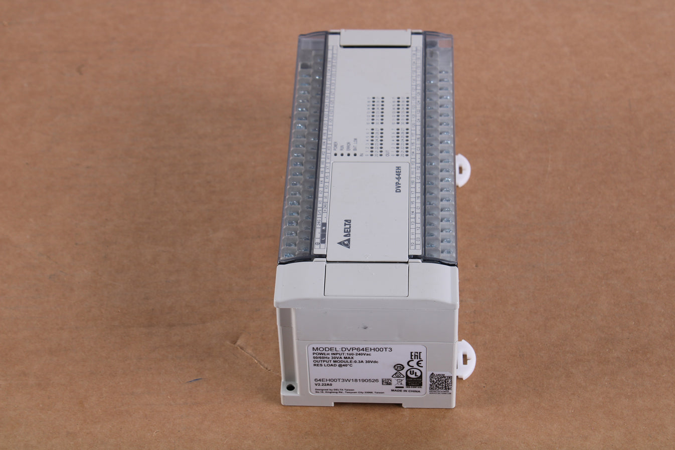 Delta DVP-64EH Programmable Logic Controller Module - AS IS – NTC Tech