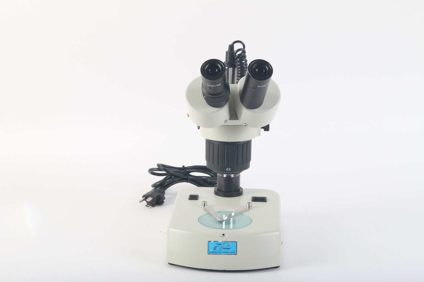 Cole Parmer 48920-40 Trinocular Stereozoom Microscope W/ W10X/20 – NTC Tech