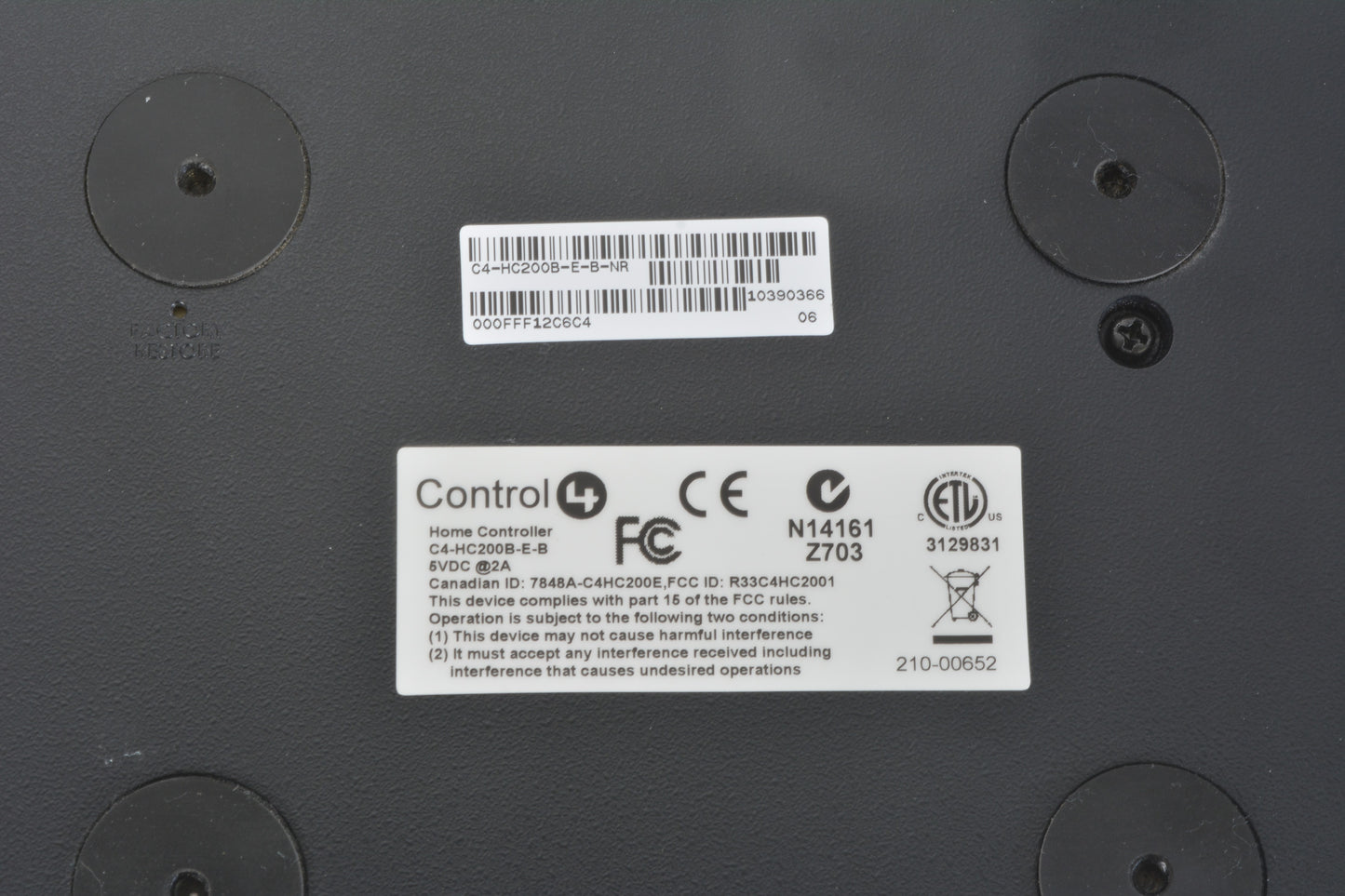 Control 4 C4-HC200B-E-B Home Controller – NTC Tech