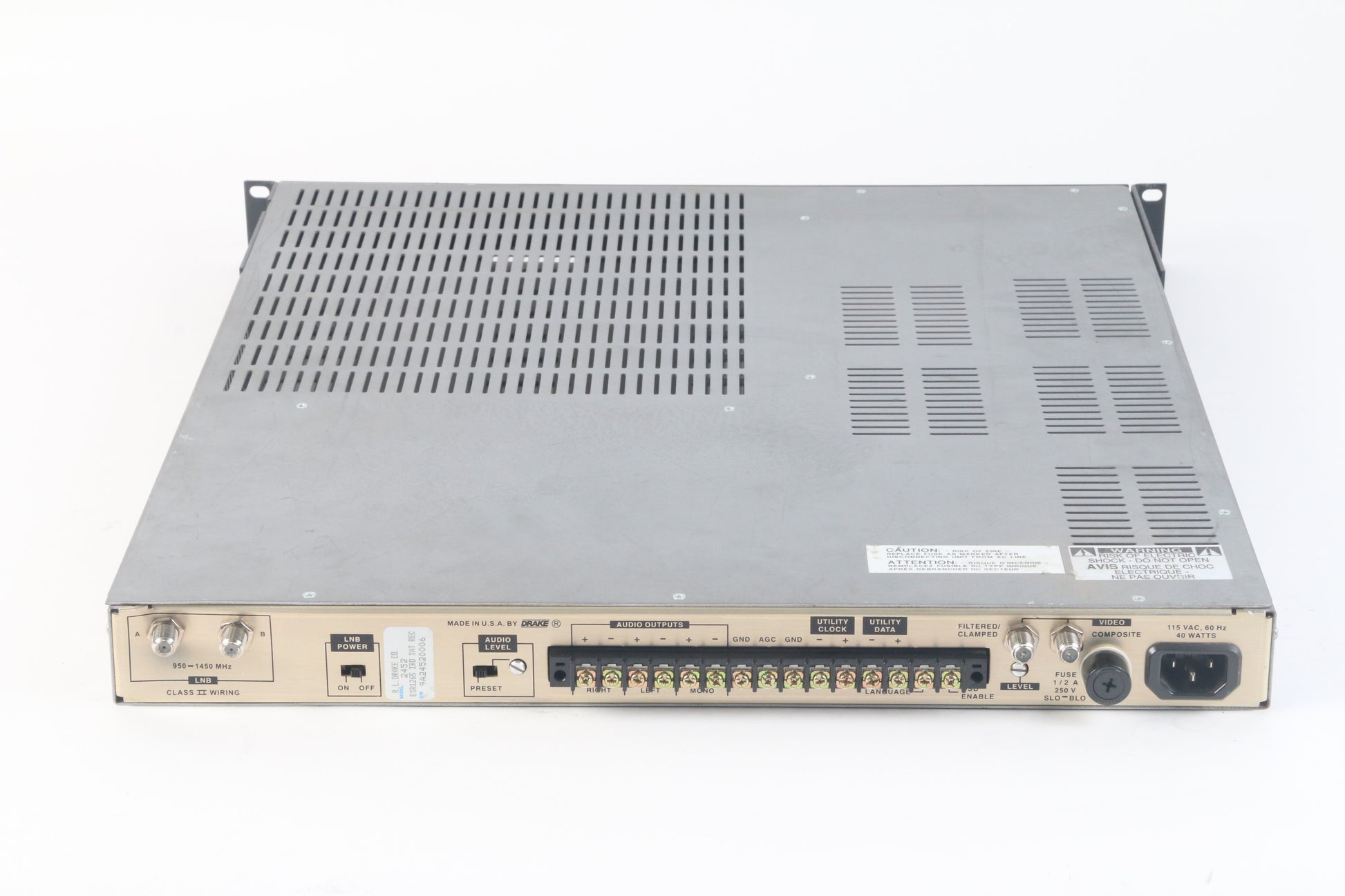 Drake ESR 1265 IRD Integrated Earth Station Receiver – NTC Tech