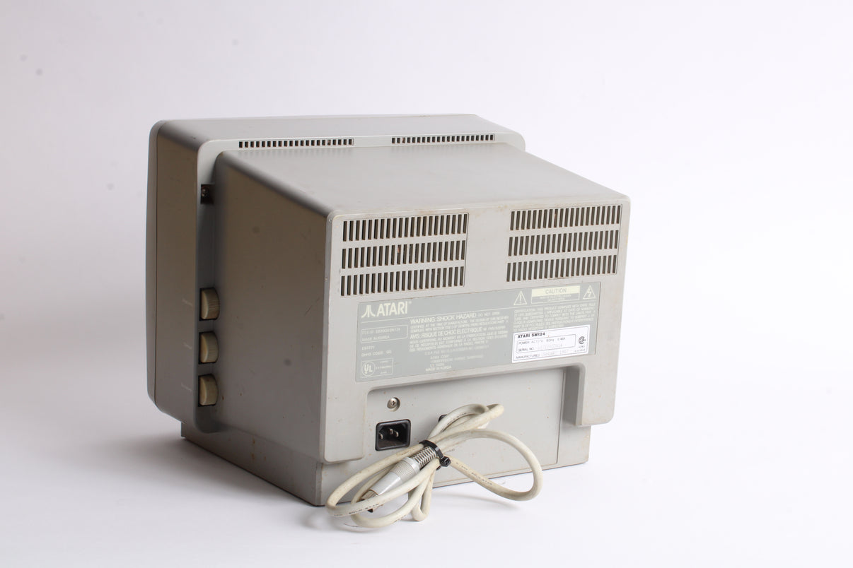 Atari SM124 Computer CRT Monitor Monochrome Display - Fair Condition ...