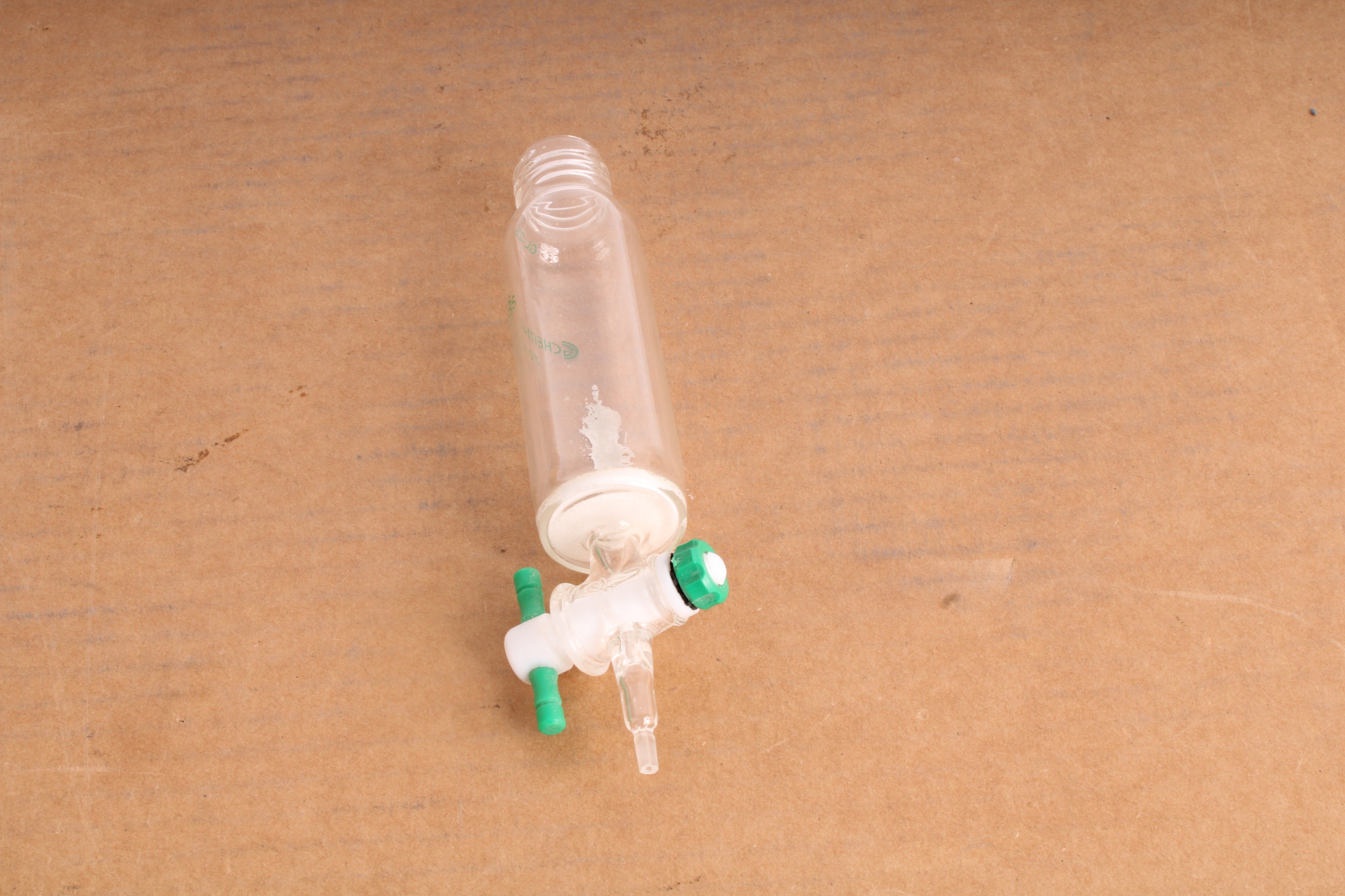 Chemglass 70ml Peptide Synthesis Vessel, Solid Phase, Luer, C Frit GL ...