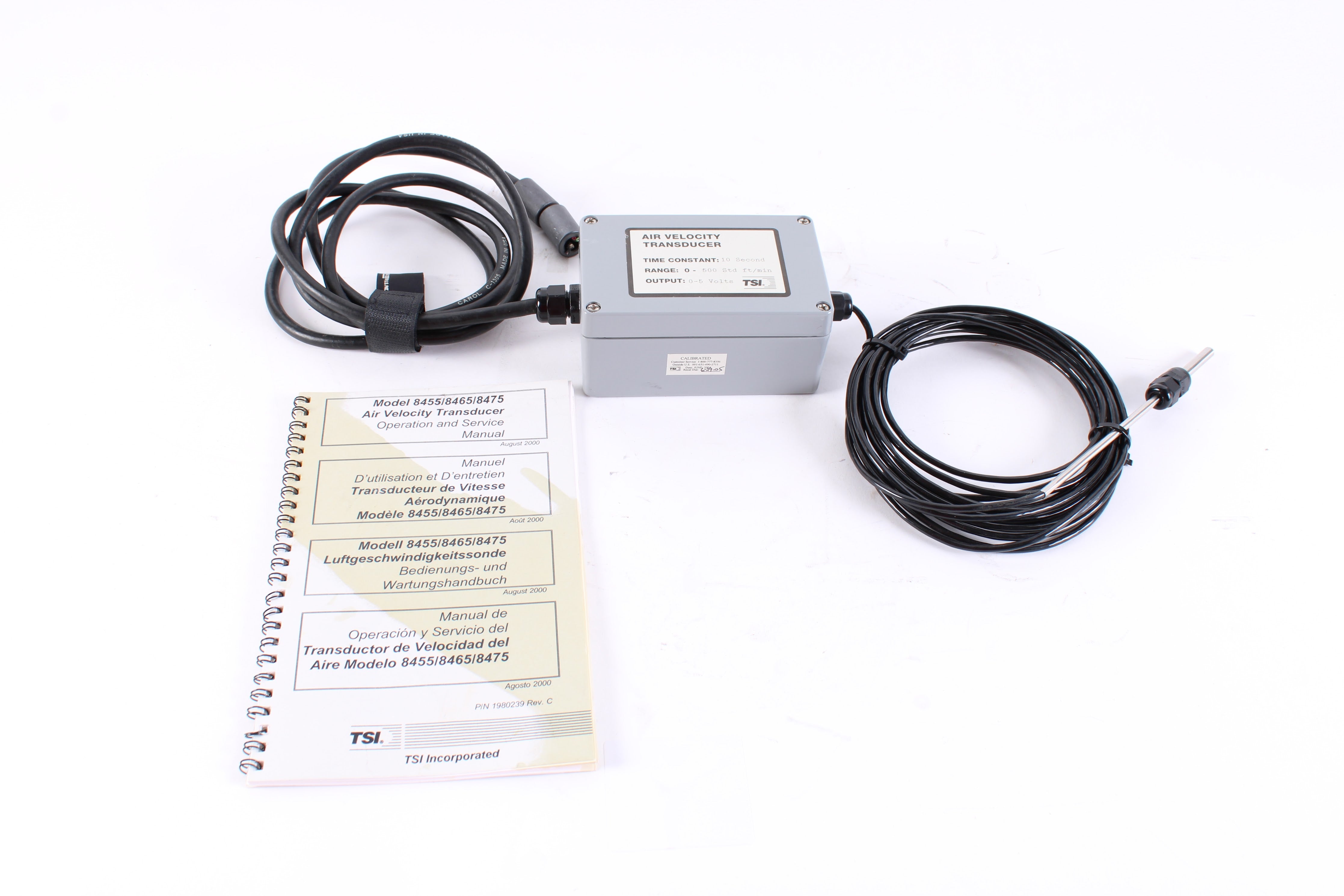 TSI 8475-06 Omnidirectional Air Velocity Transducer - AS IS – NTC Tech