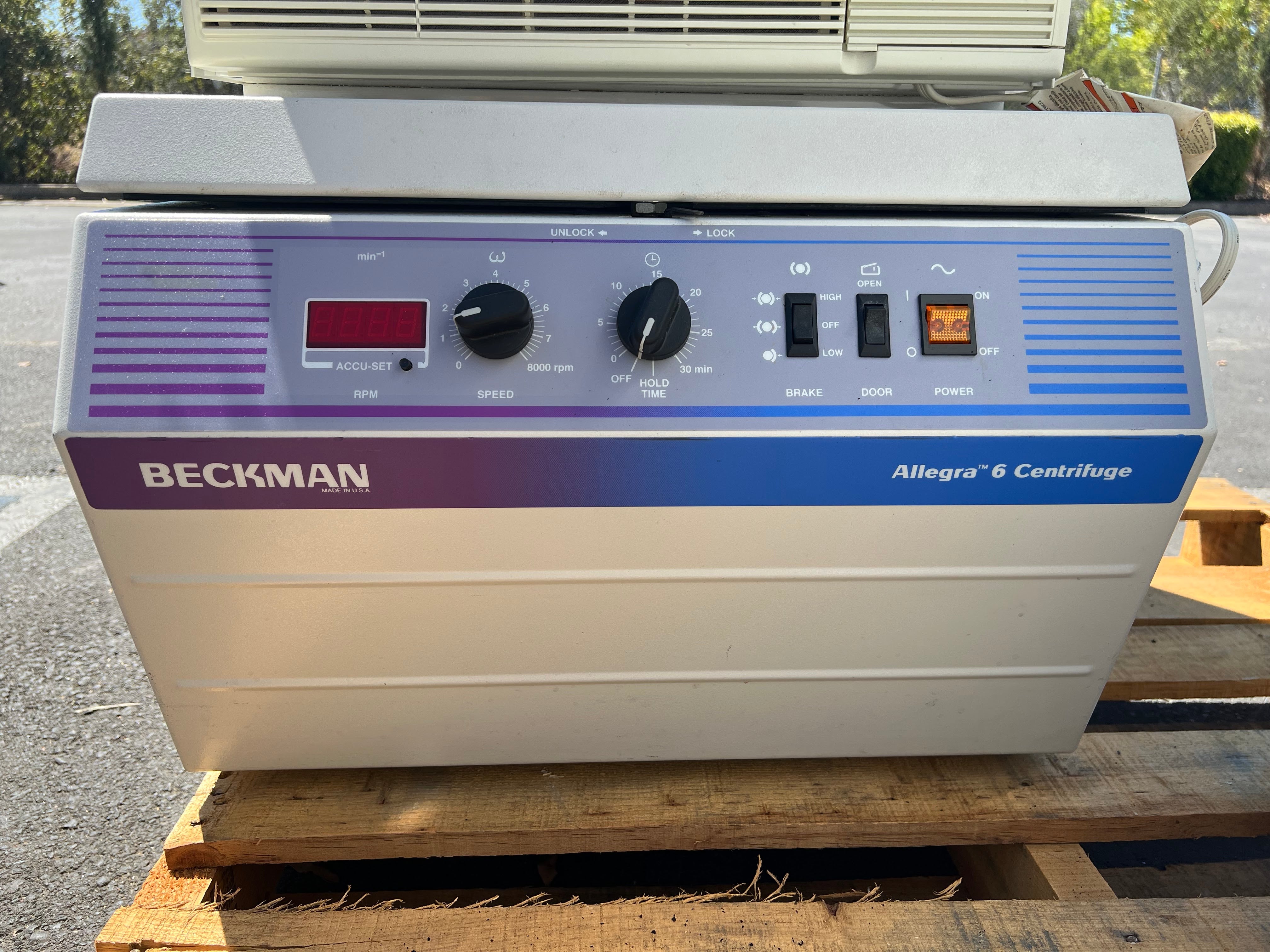 Beckman Allegra-6 Benchtop Centrifuge W/ GH 3.8 Rotor, 345371 Adapter ...