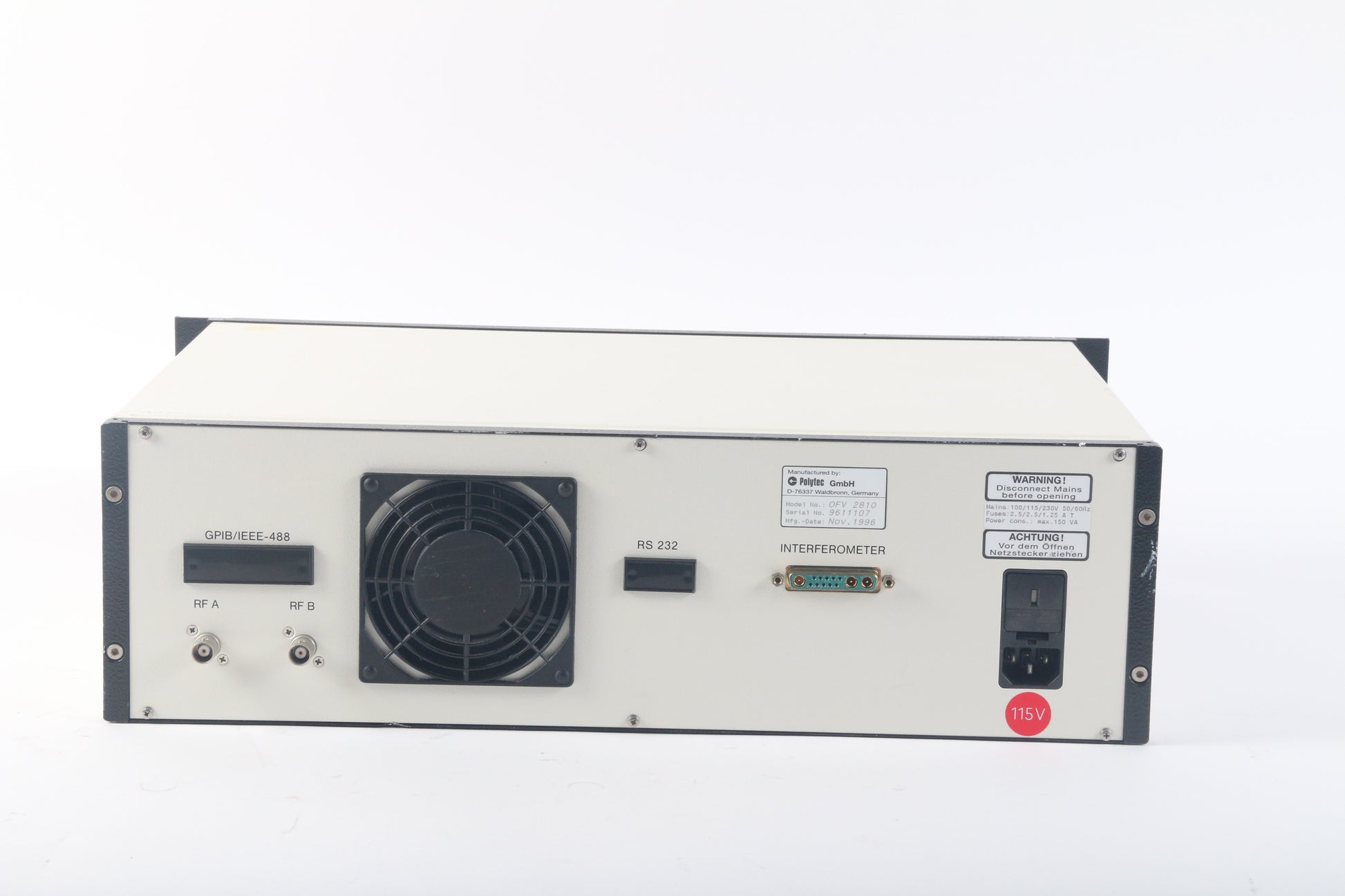 Polytec OFV2810 Dual HF Vibrometer – NTC Tech