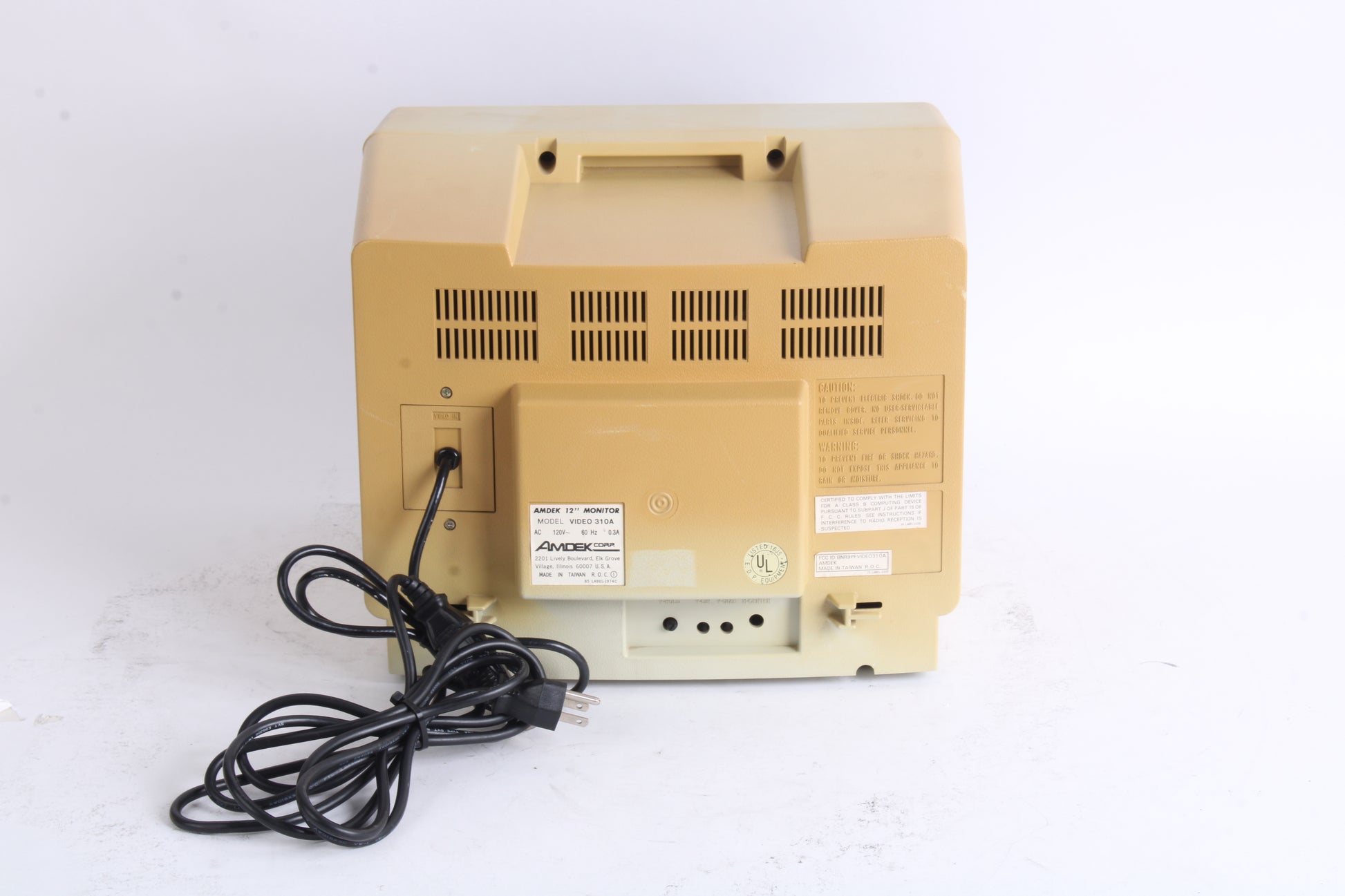 Amdek Video 310A 12" Monitor - Vintage - AS IS Parts or Repair – NTC Tech