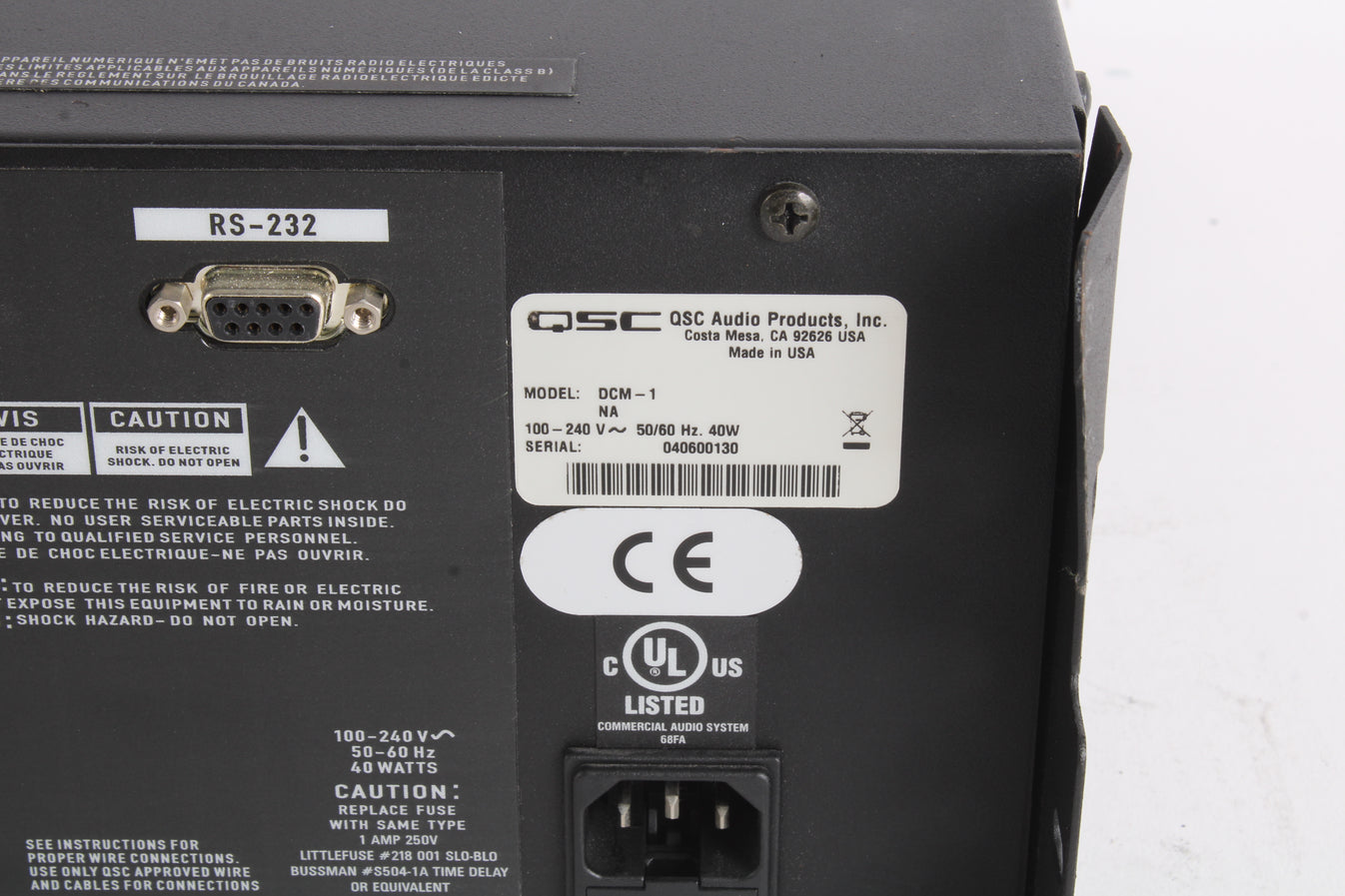 QSC DCM-1 Digital Cinema Monitor – NTC Tech