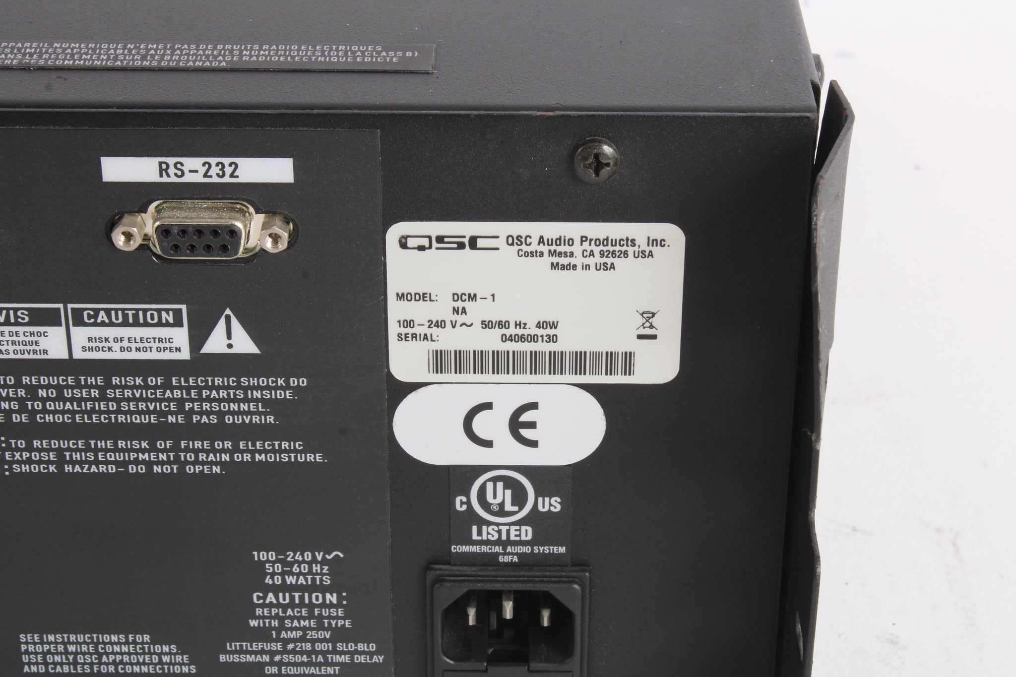 QSC DCM-1 Digital Cinema Monitor – NTC Tech