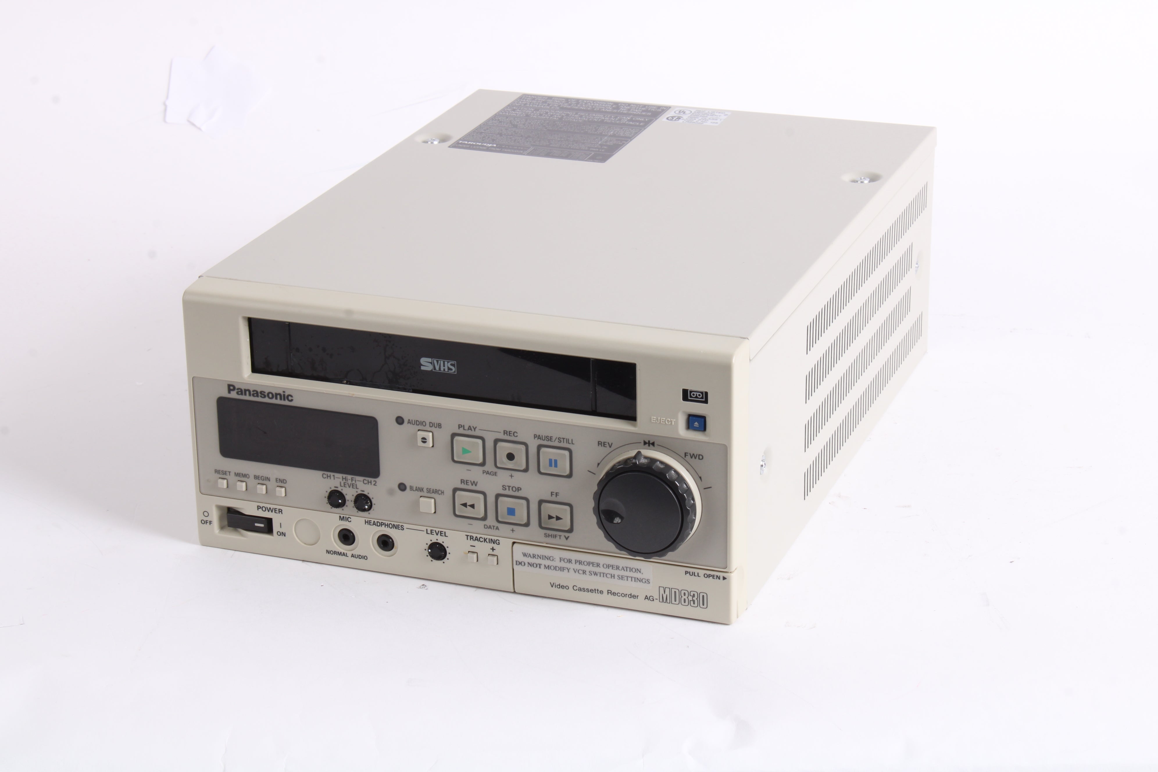 Panasonic AG-MD830 Video Cassette Reorder - AS IS Parts or Repair – NTC ...