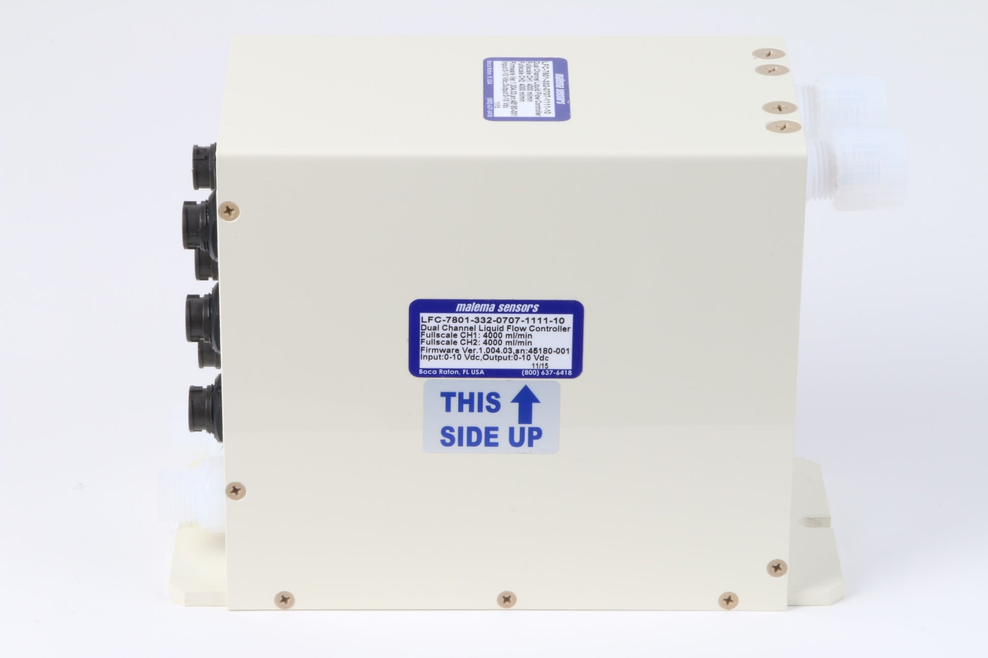 Malema Sensors LFC-7801-332-0707-1111-10 Dual Channel Liquid Flow Cont ...