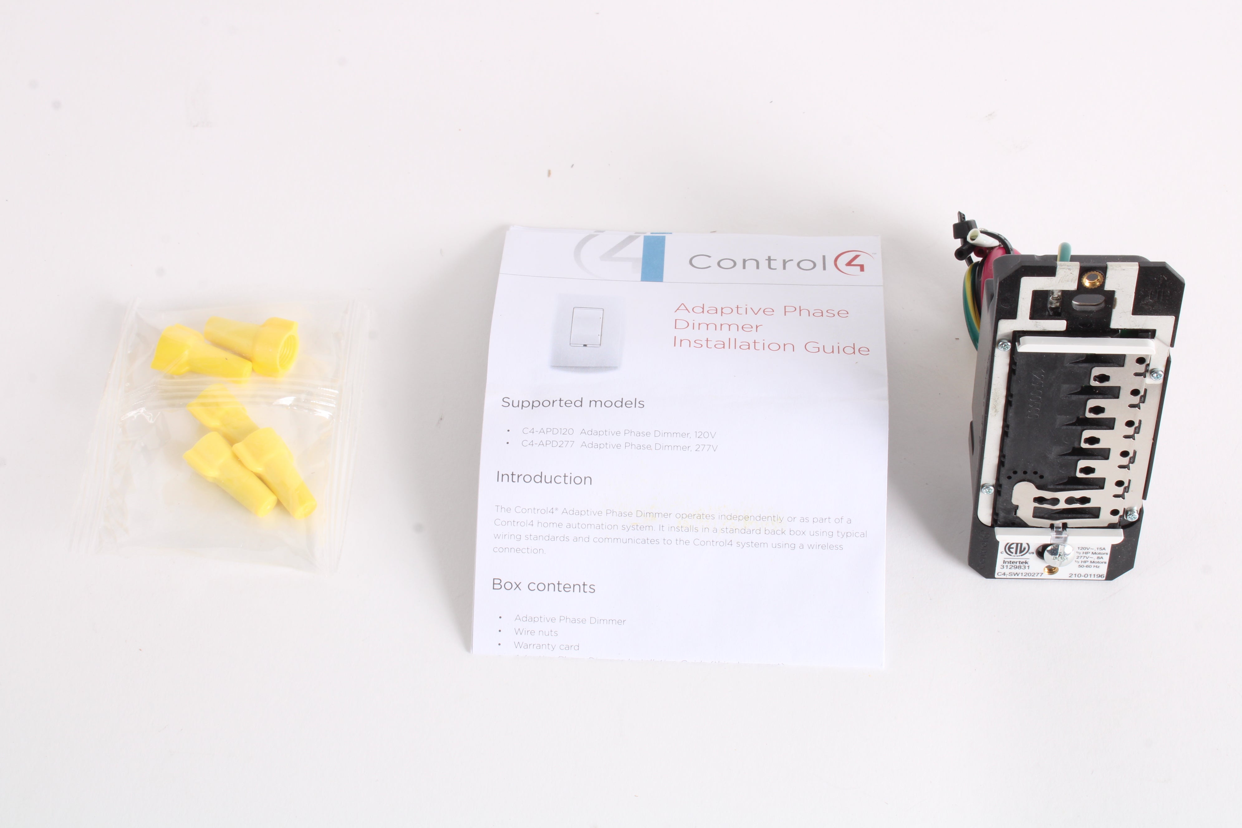 Control4 C4-SW120277 Wireless 2 Button Switch - New Open Box - Missing ...