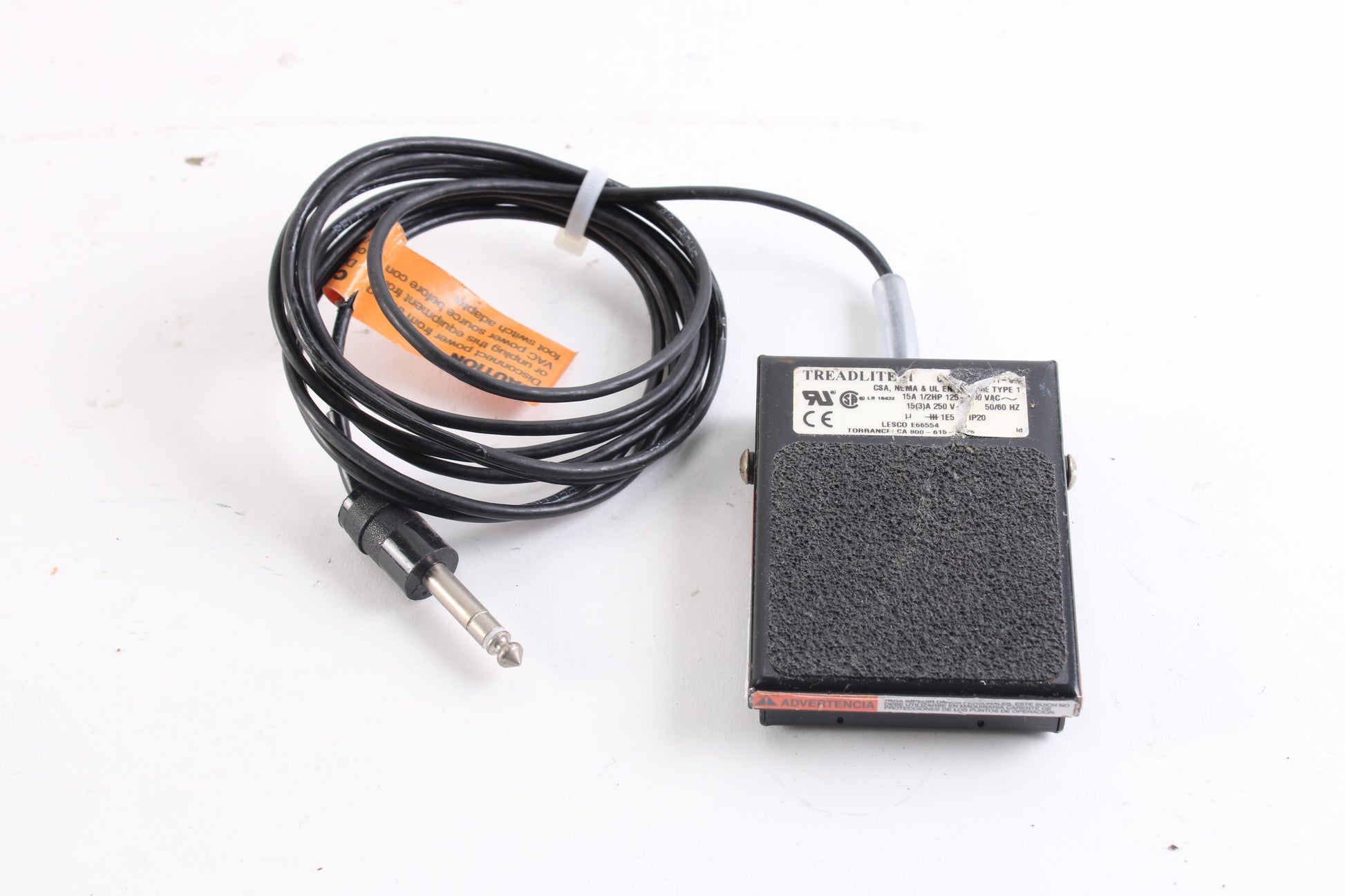 Linemaster Treadlite II T-91-S Foot Pedal Switch W/ 6.35mm Connector ...