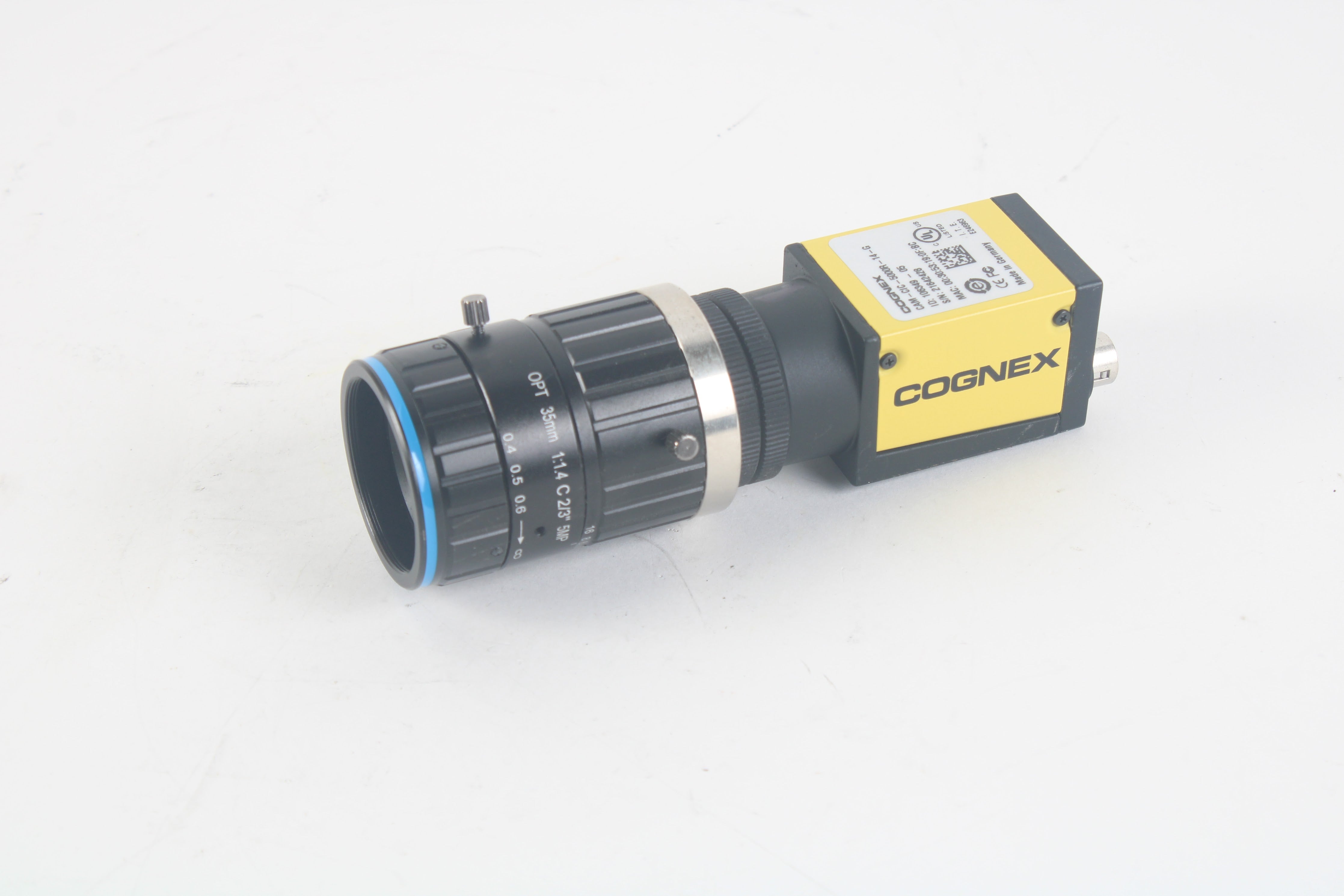Cognex CAM-CIC-5000R-14-G W/ OPT OPT-AC3514-5M 35mm 1:1.4 C 2/3" 5MP L – NTC Tech
