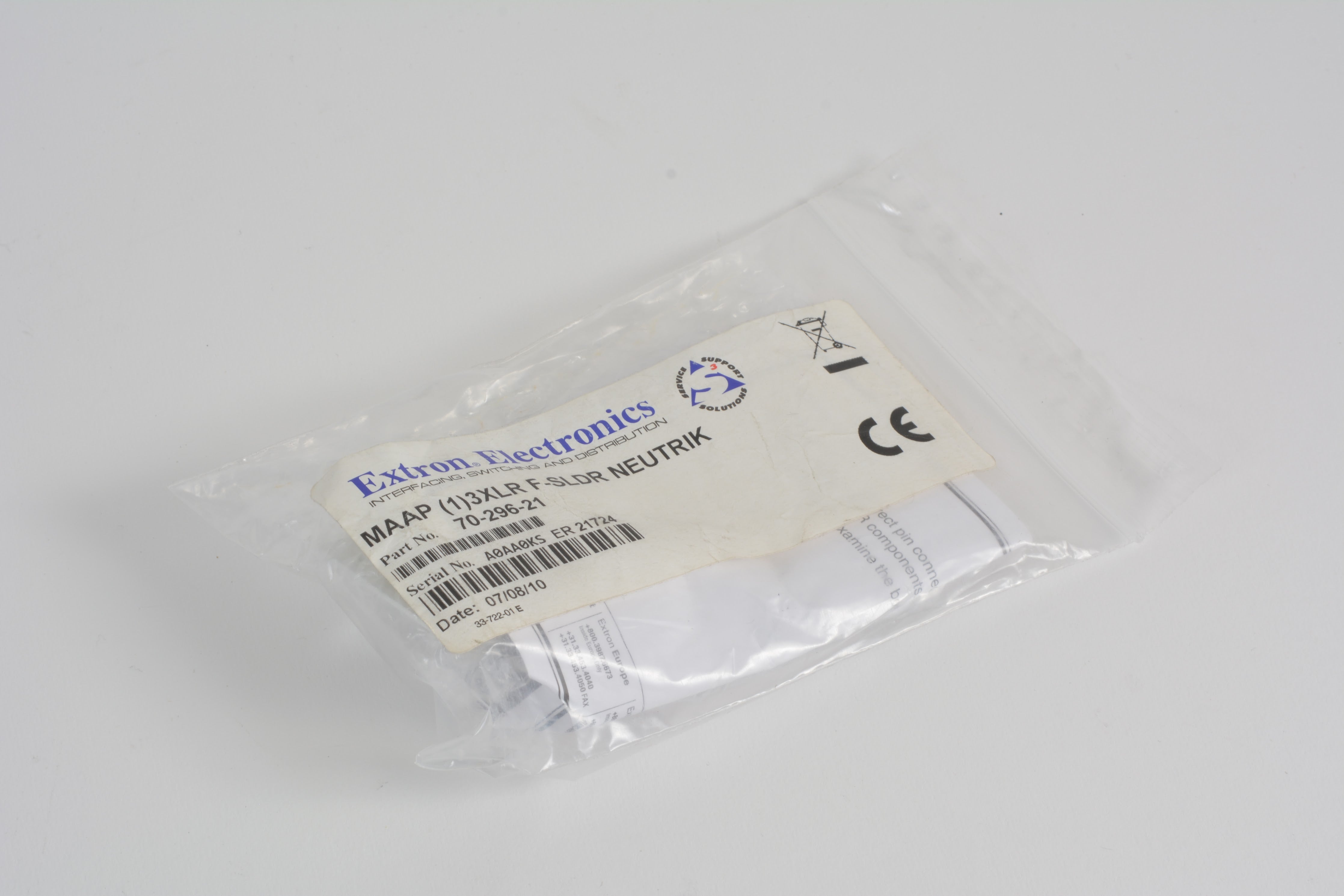 Extron Electronics MAAP (1) 3XLR F-SLDR Neutrik - New – NTC Tech