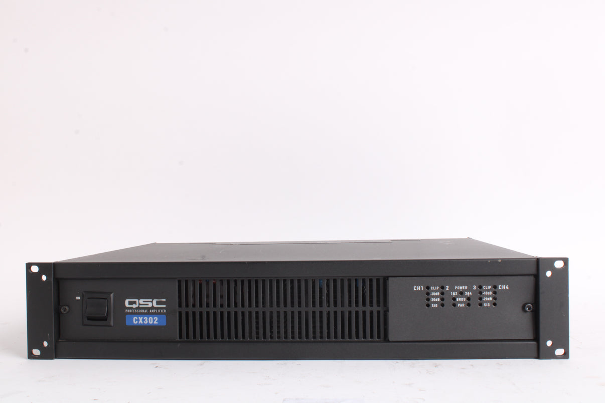 QSC CX302 Two-Channel 200W Rackmount Power Amplifier – NTC Tech