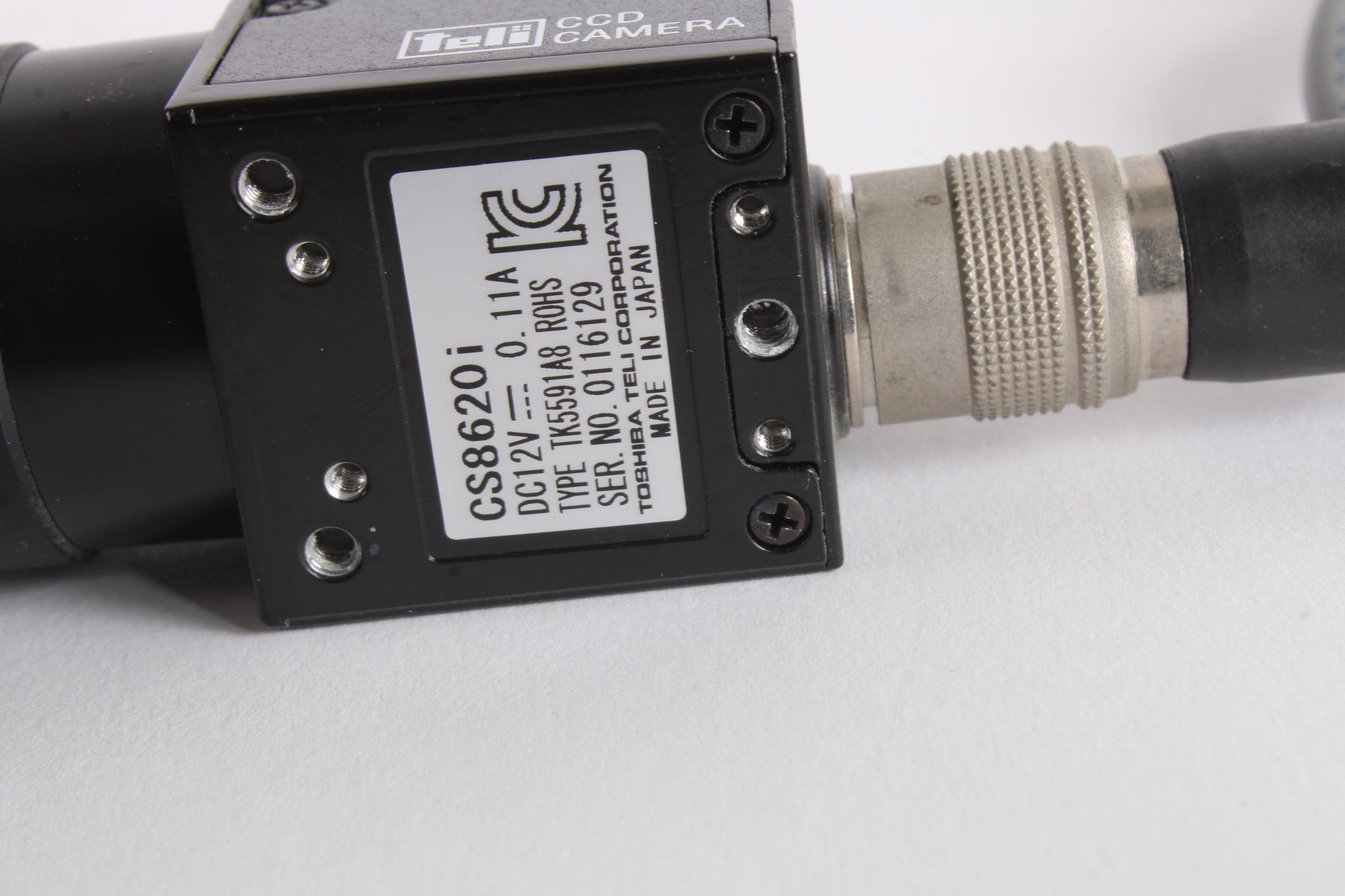 Toshiba Teli CS8620i CCD Monochrome Camera W/ Fujinon HF35HA-1B Lens a ...