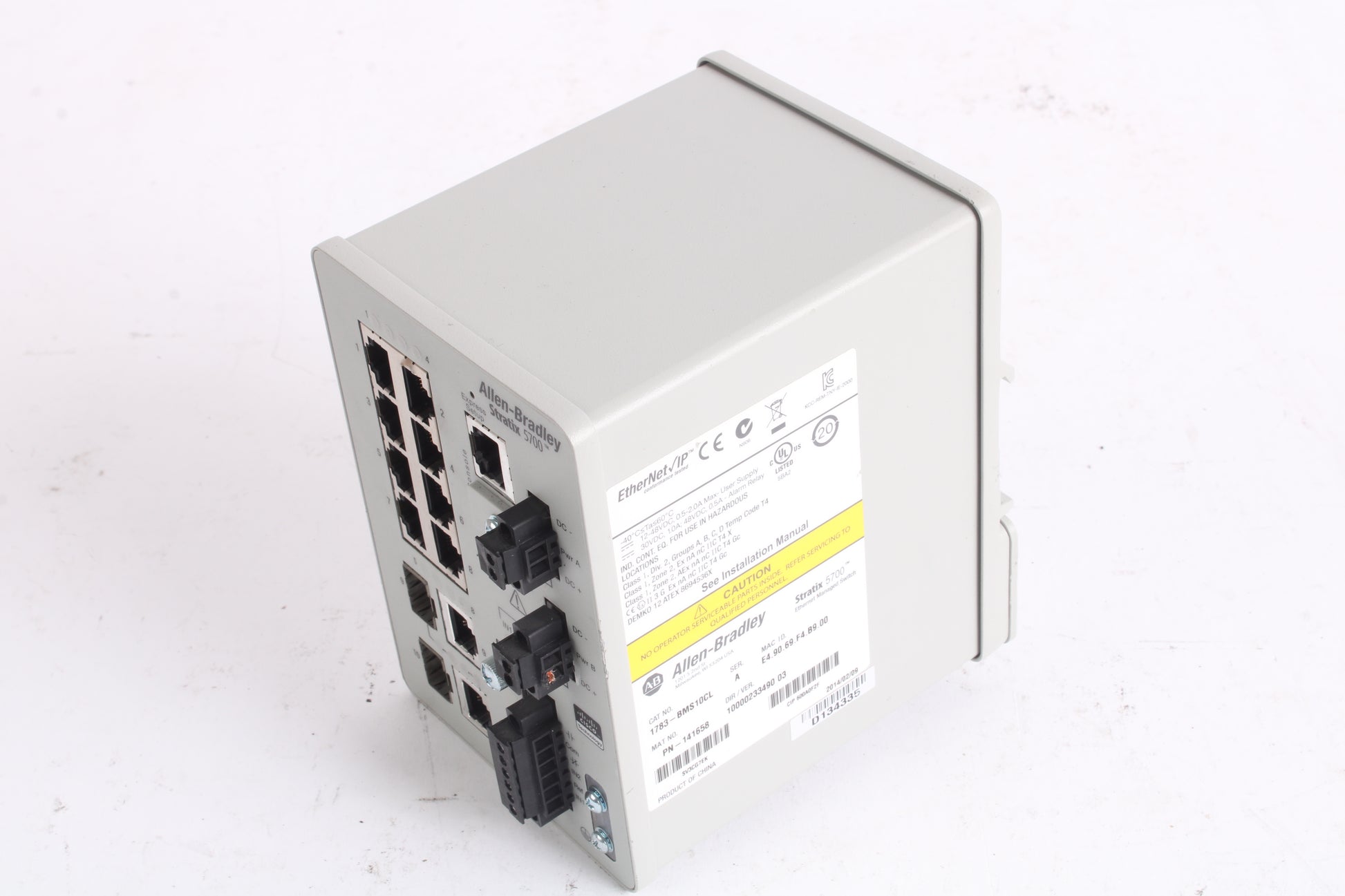 Allen Bradley 1783-BMS10CL Stratix 5700 Ser A Ethernet Managed Switch ...