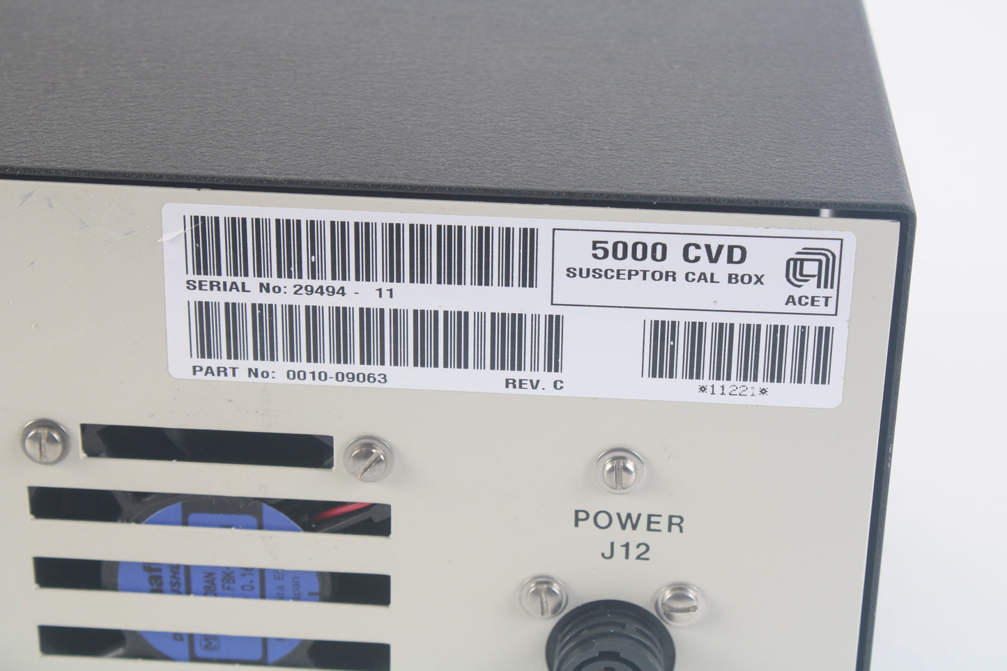 Applied Materials 0010-09063 5000 CVD Susceptor Cal Box – NTC Tech