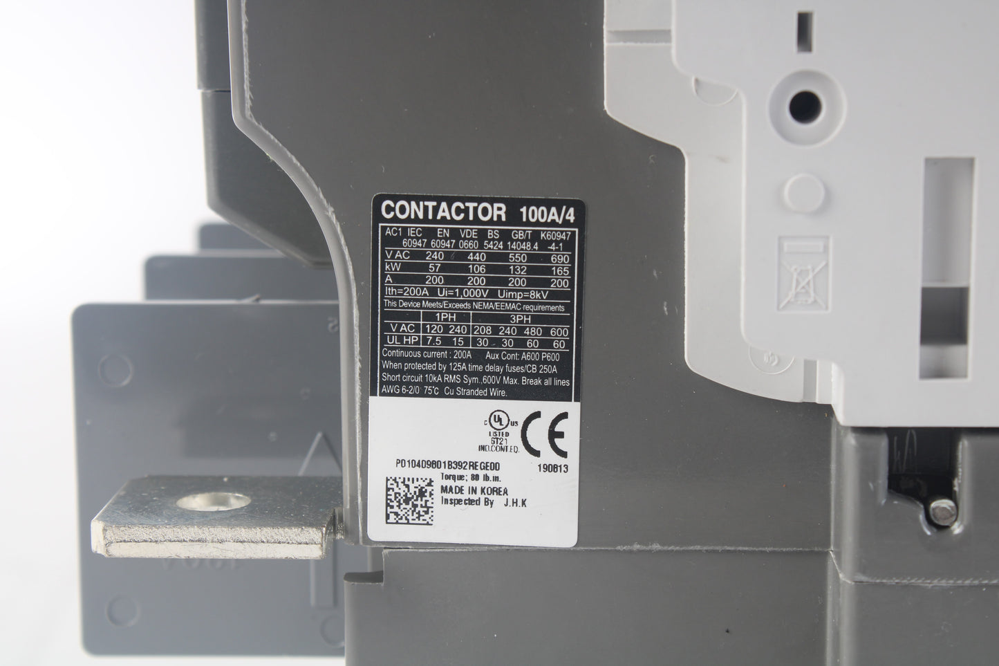 CERUS Industrial MRC 100A/4 Industrial Contactor – NTC Tech